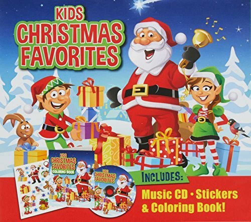 Kids Christmas Favorites (CD + Stickers + Coloring Book) - Walmart.com