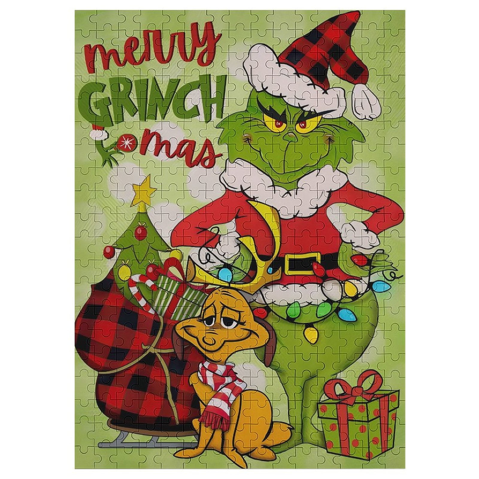 Kids Christmas Grinch Jigsaw Puzzles - Durable Toddler Puzzles for Kids ...