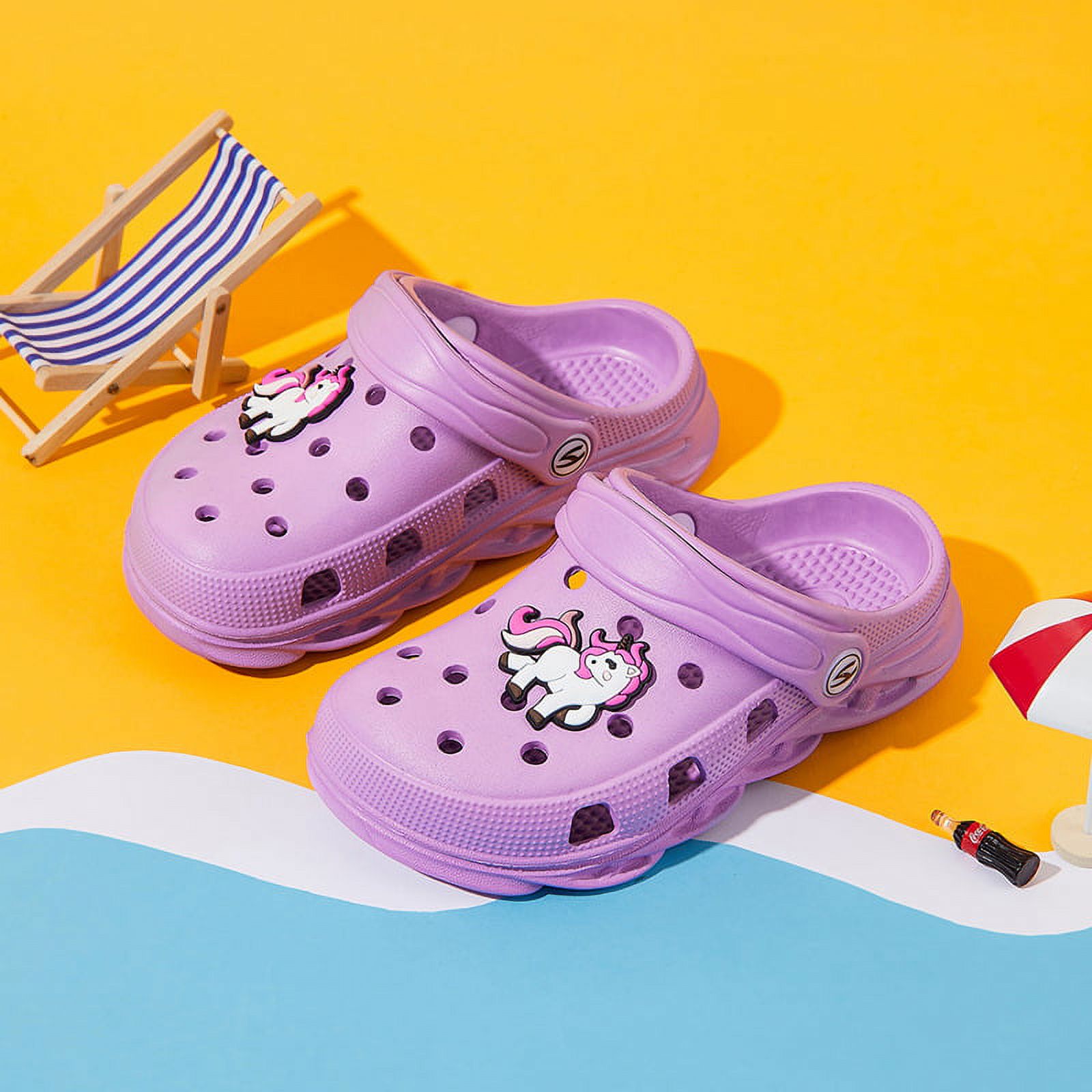 Kids Classic Graphic Garden Clogs,Sandals, Beach Swimming Pool Shower ...