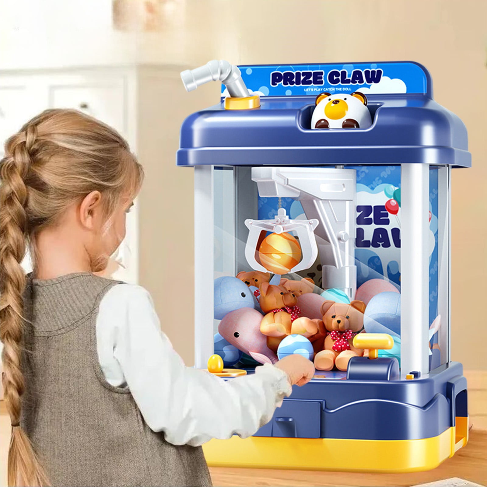 Kids Claw Machine,Mini Candy Vending Grabber,Prize Dispenser Toys for ...