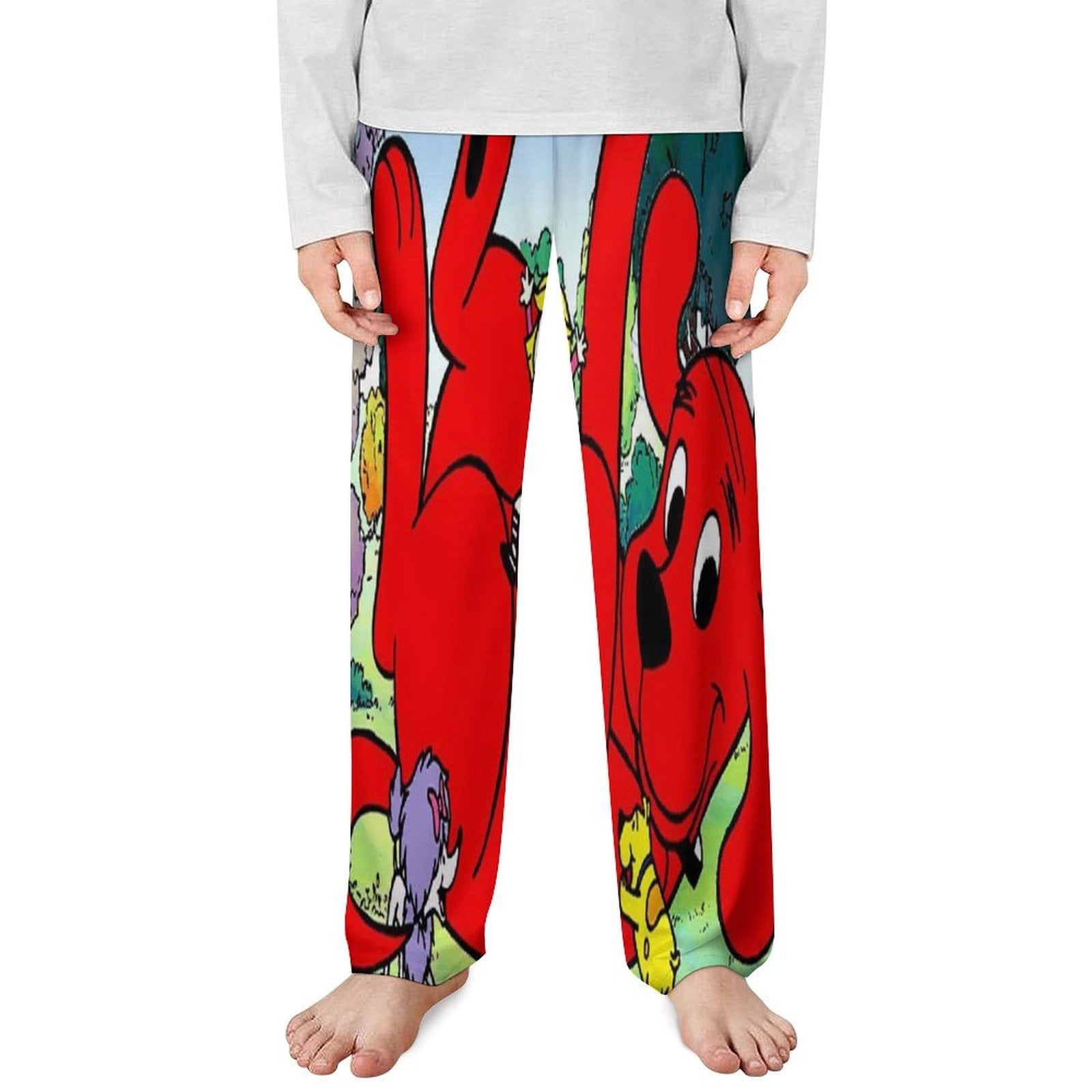 Kids Clif-ford Big Red Dog Pajama Pants Cartoon Long Pj Pants Cute ...