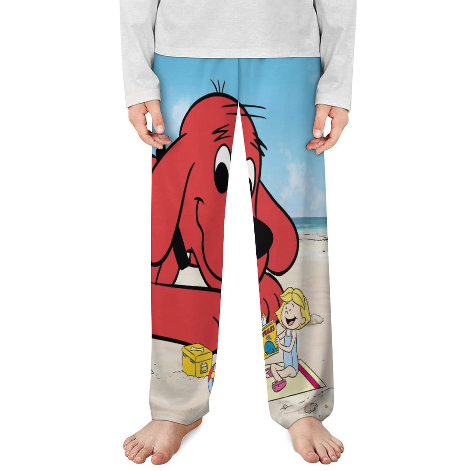 Kids Clif-ford Big Red Dog Pajama Pants Cartoon Long Pj Pants Cute ...