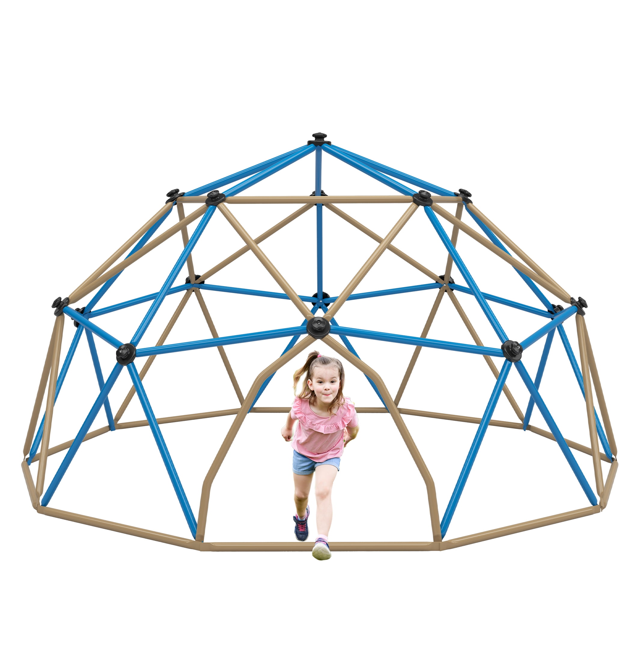 Kids Climbing Dome - 13ft Geometric Climber, Monkey Bars Play Center ...
