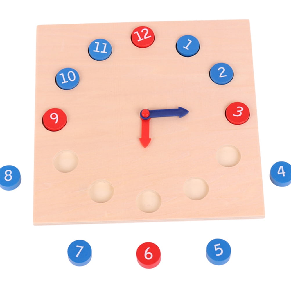 Kids Clock Clock Puzzle Colorful Clock Toy Kindergarten Teaching Aid ...