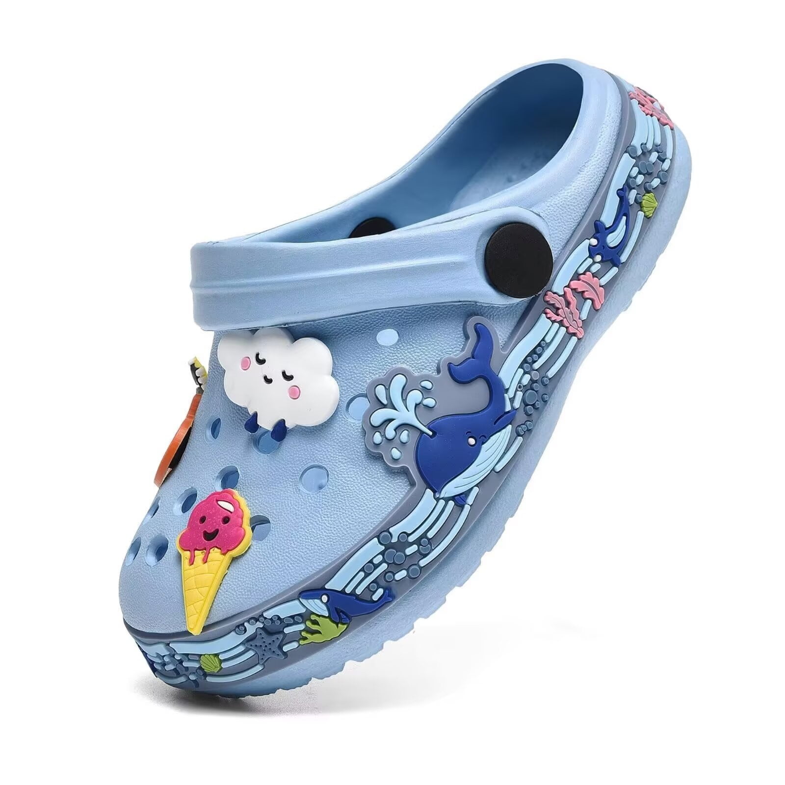 Kids Clogs Boys Girls Garden Shoes Unisex-Child Cartoon Slide Sandals ...