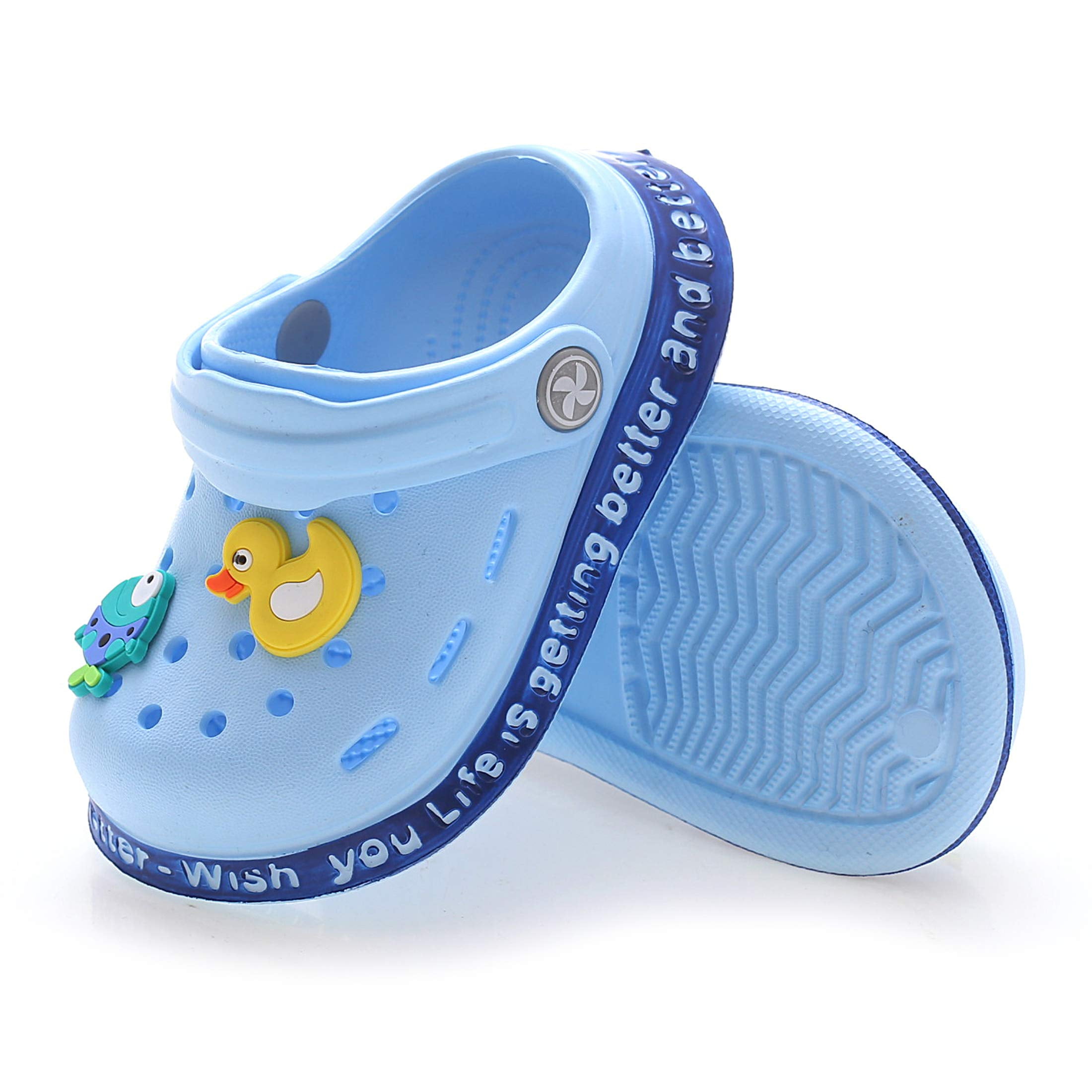 Kids Clogs Garden Shoes Girls Boys Lightweight Beach Pool Shower Slip ...