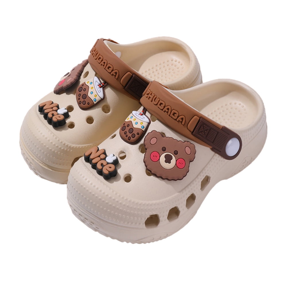 Kids Clogs Garden Shoes Girls Boys Lightweight Beach Pool Shower Slip ...