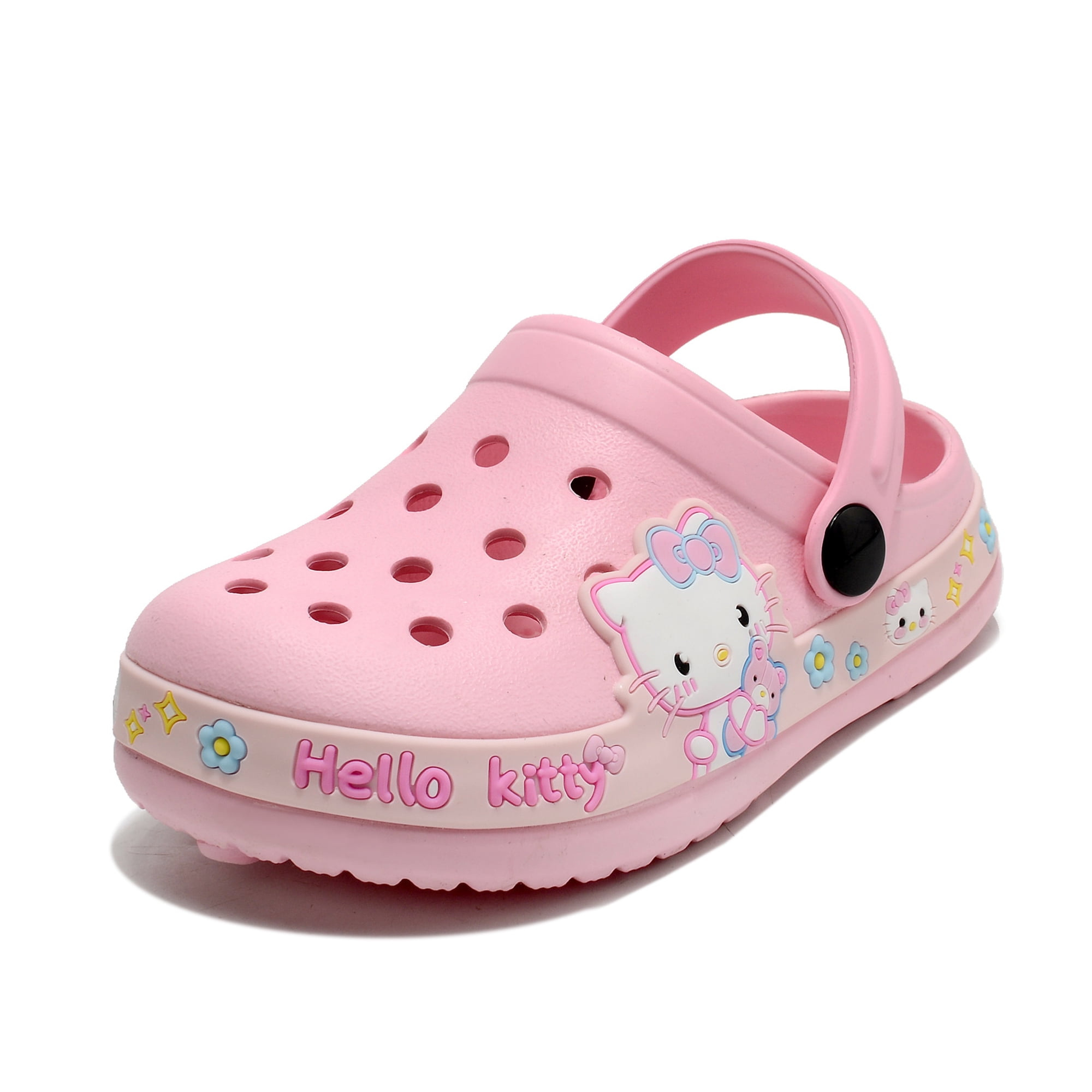 Kids Clogs Girls Garden Shoes Child Cartoon Slide Sandals with Pivoting ...