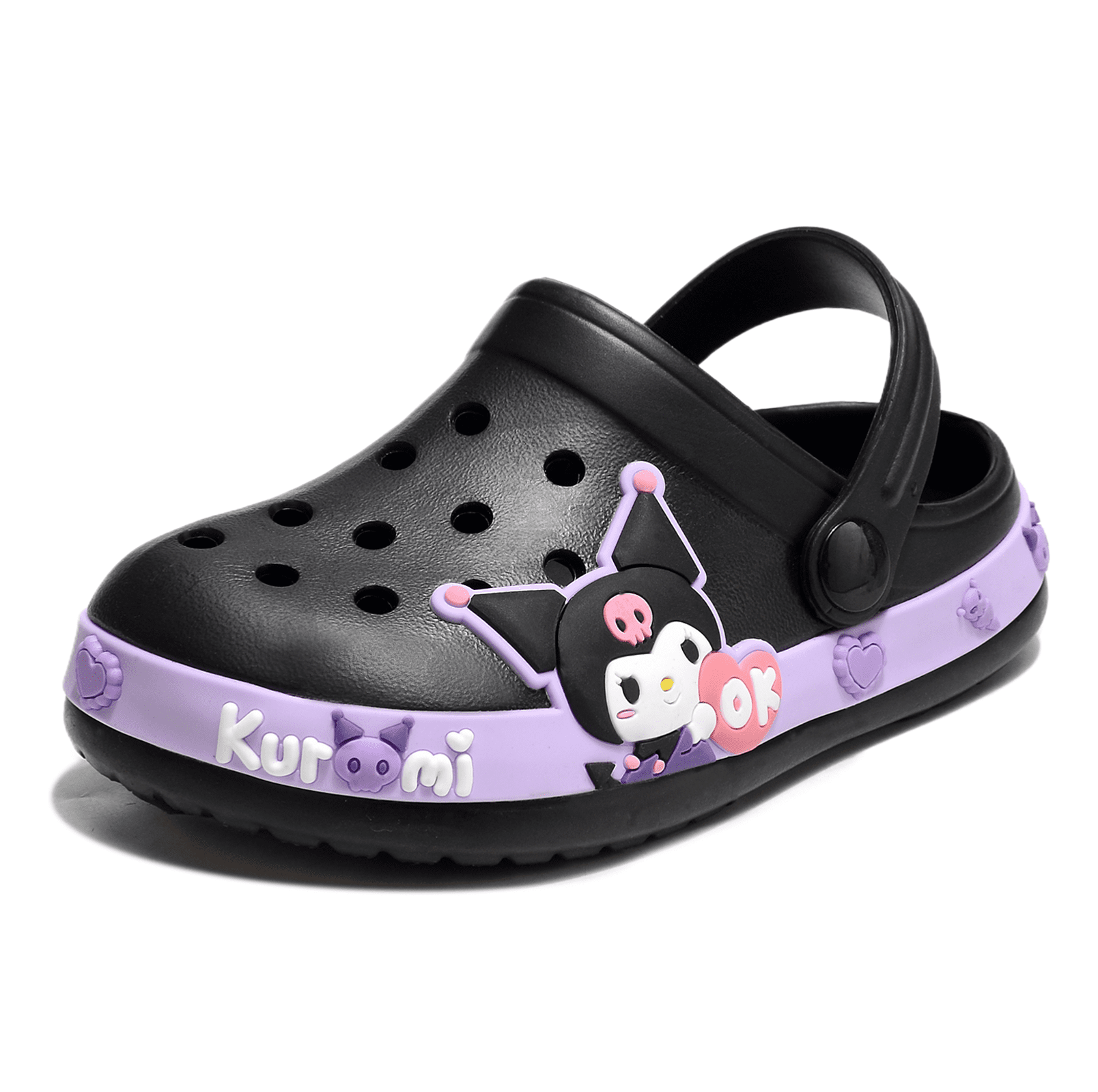 Kids Clogs Girls Garden Shoes Child Cartoon Slide Sandals with Pivoting ...