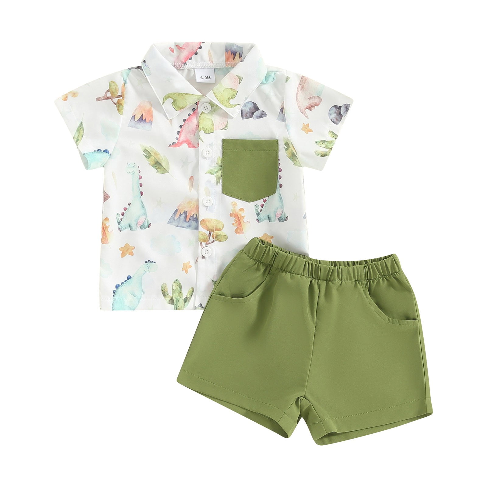 Kids Clothes 3T Boys Clothes Toddler Baby Boy Short Sleeve Button Down ...