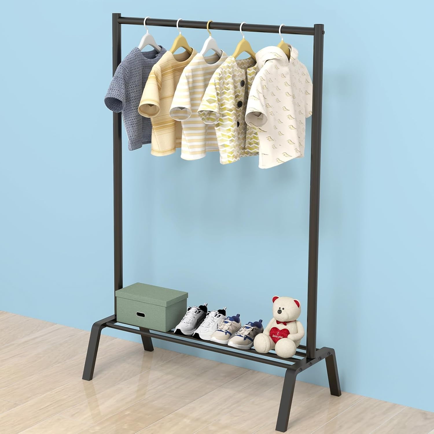 Kids Clothing Rack, Metal Dress Up Storage, Kids Costume Rack with ...