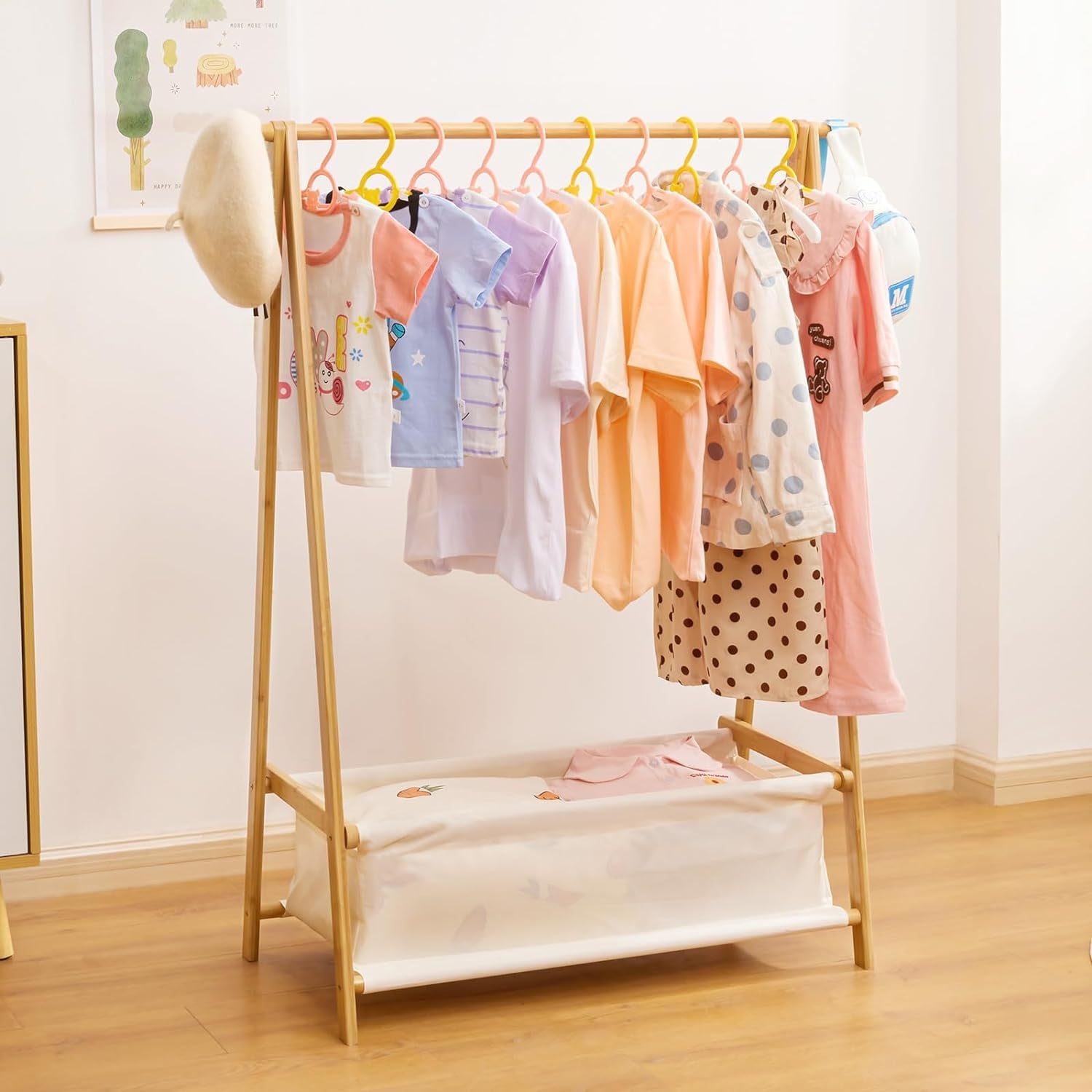Customer reviews for Vigorpro Kids Clothing Rack with Storage Box ...