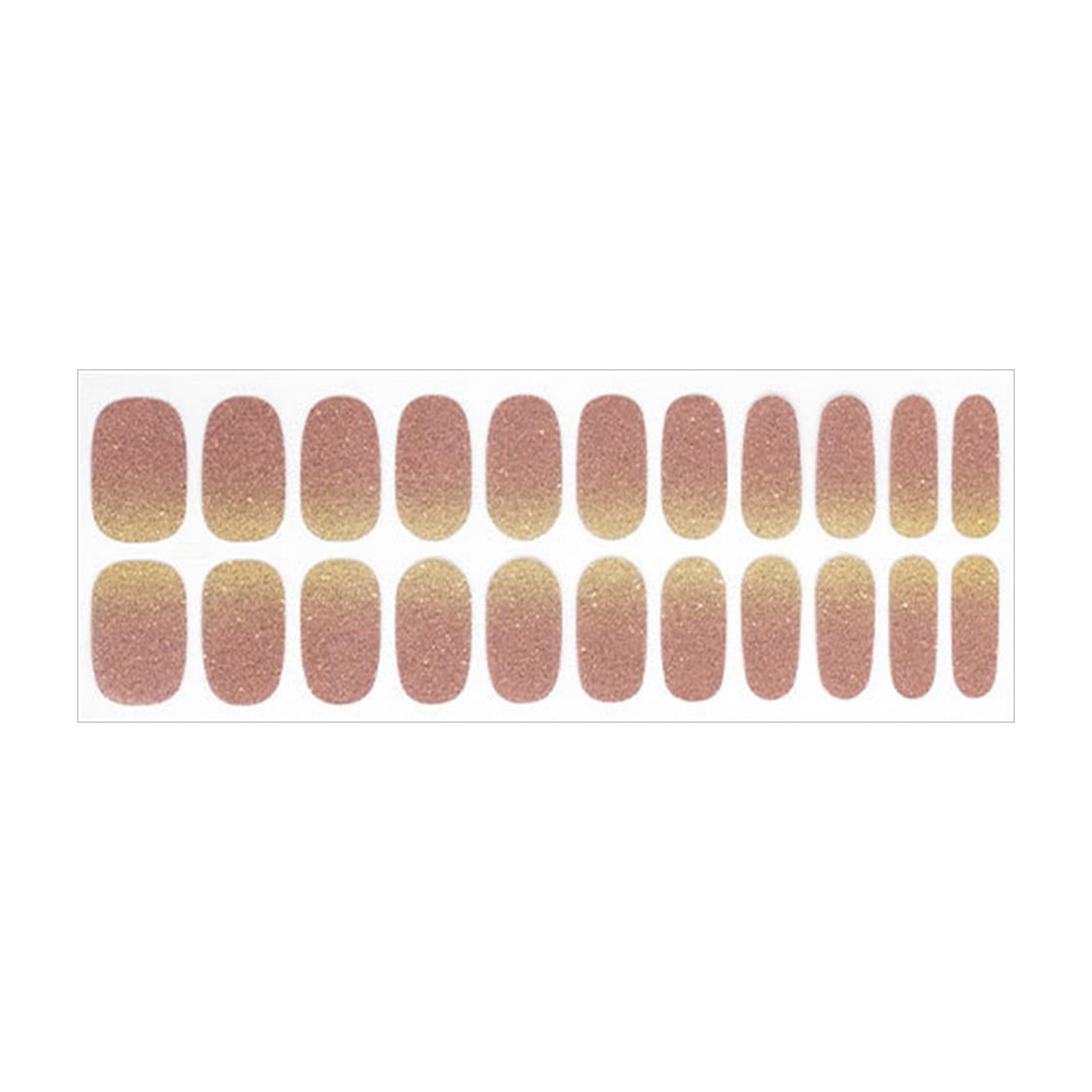 Kids Color Street Nails Strips Glitter Nail Care Sticker Waterproof ...