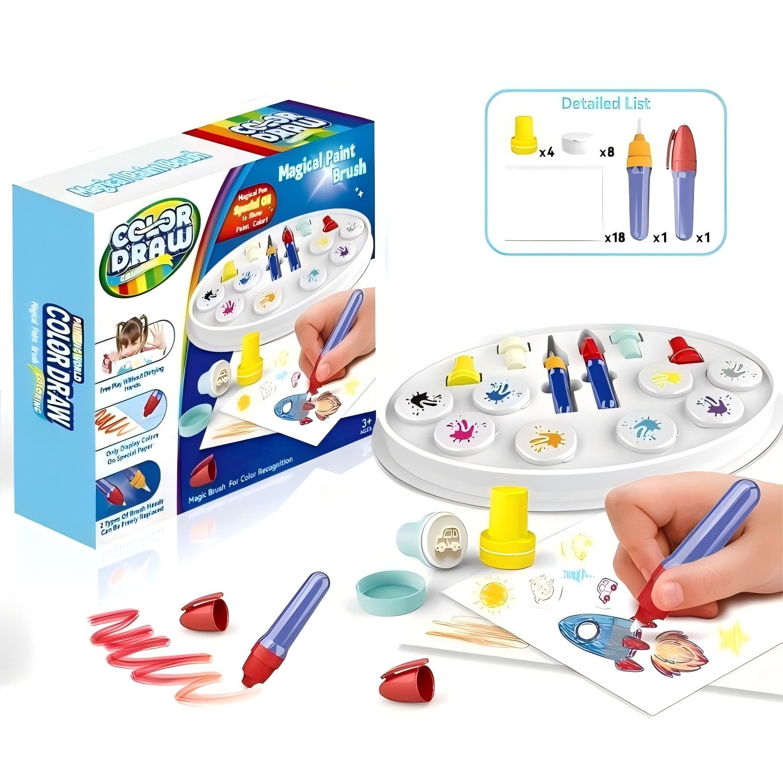Kids Colorful Drawing Pens Set, Early Education Art Supplies ...