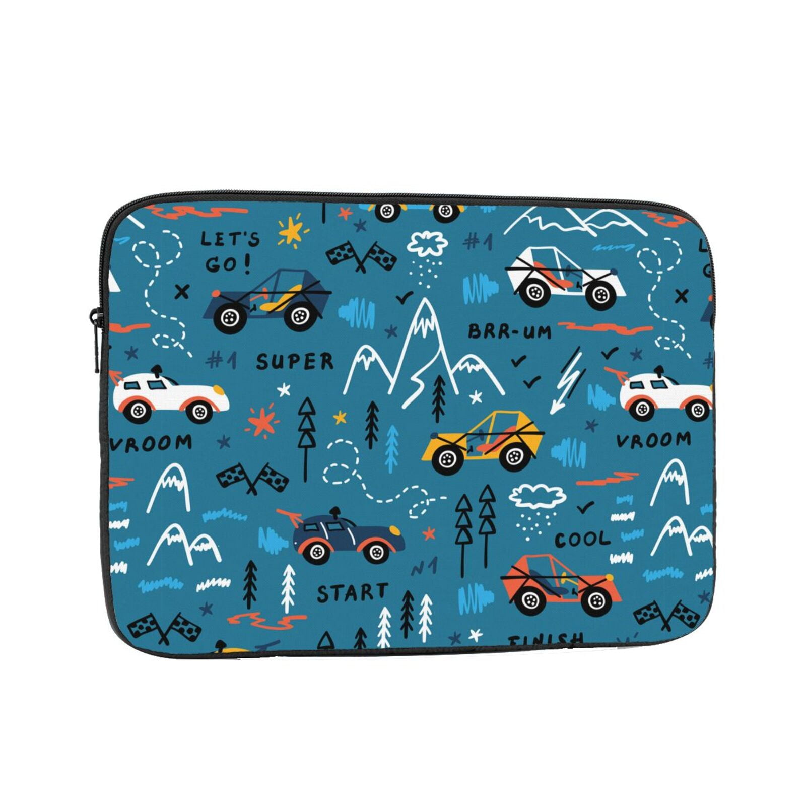 Kids Colorful Toy Racing Cars 17 inch Portable Laptop Sleeve Compatible ...