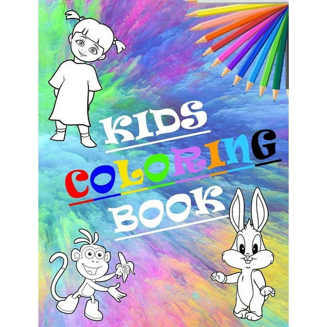 Kids Coloring Book: Cartoons, mandalas â ¥ More than 50 Amazing ...