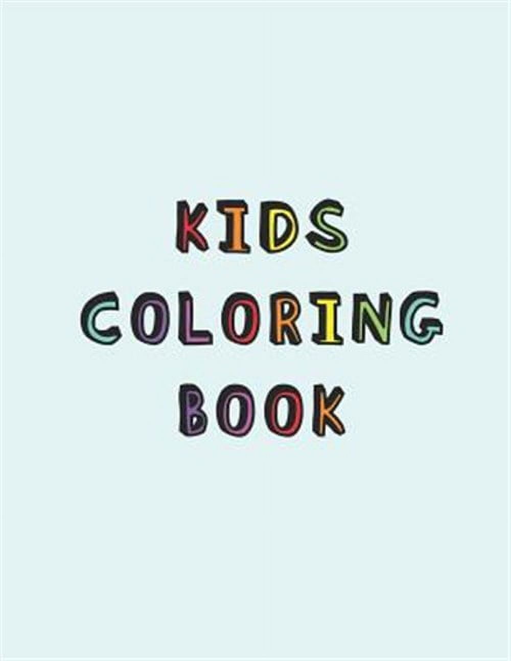 Kids Coloring Book: Simple colouring book for children with Dyslexia ...