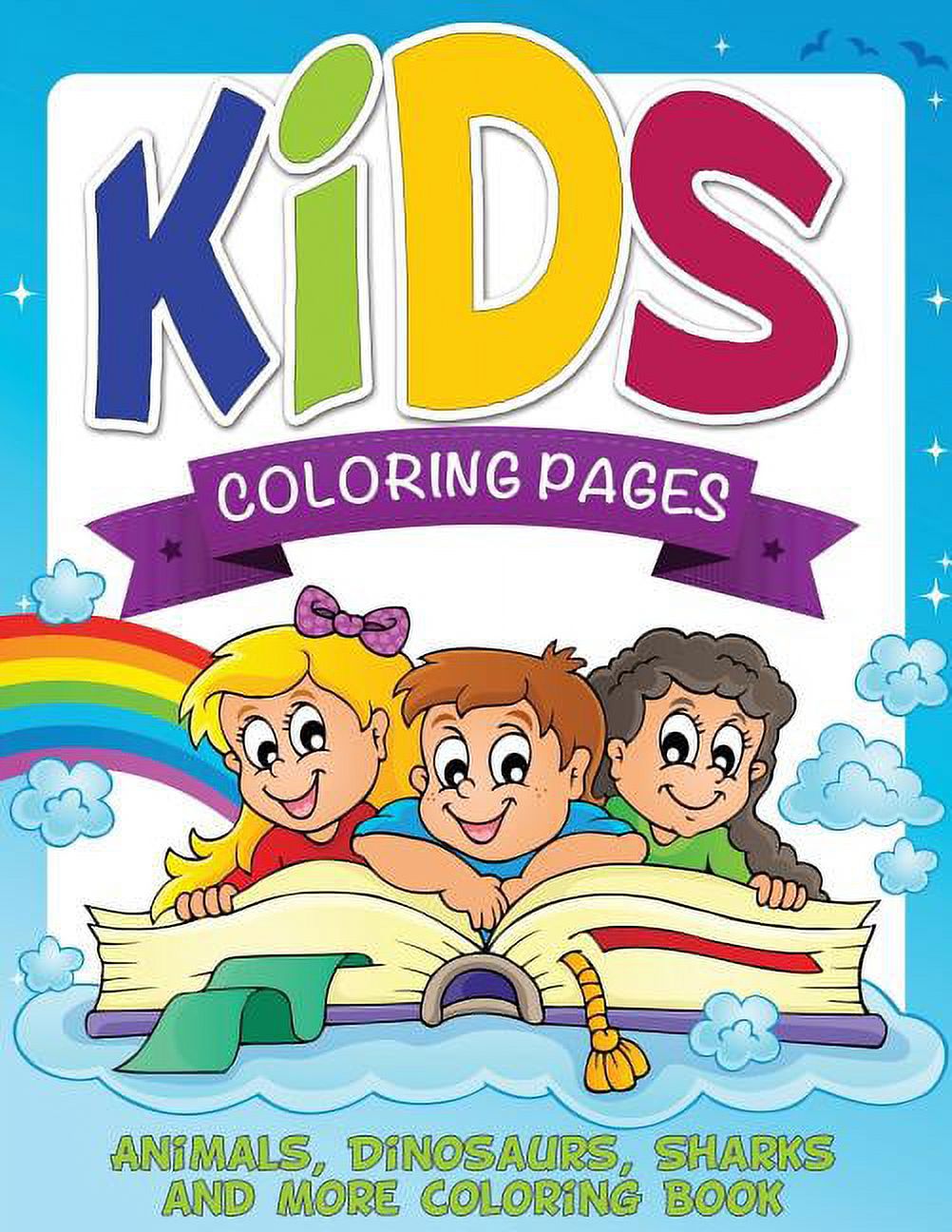 Kids Coloring Pages (Animals, Dinosaurs, Sharks and More Coloring Book ...