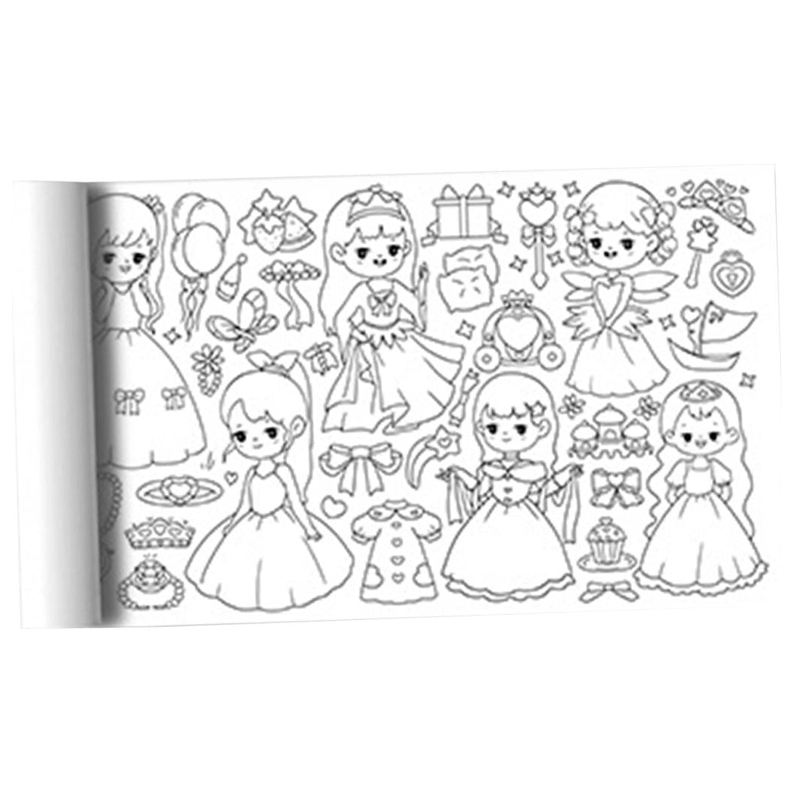 Kids Coloring Paper Roll Coloring Book Paper 30Cmx300cm DIY Art Drawing ...