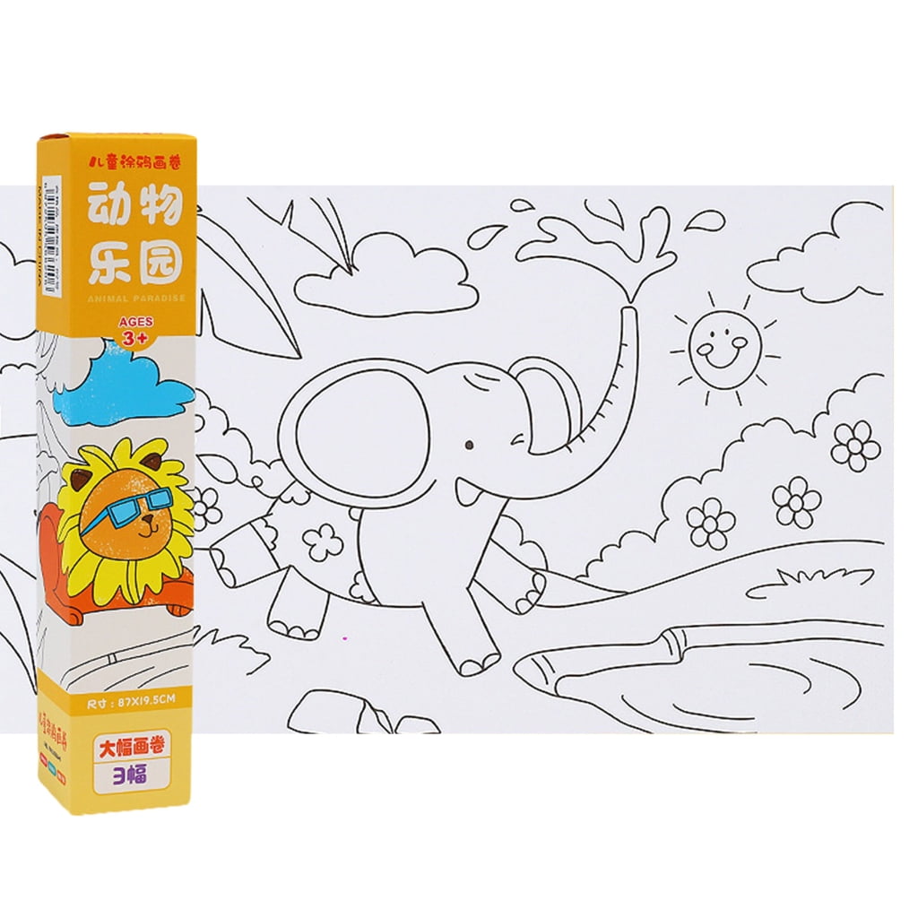 Kids' Colouring Roll Unleash Imagination Children's Coloring Paper Roll ...