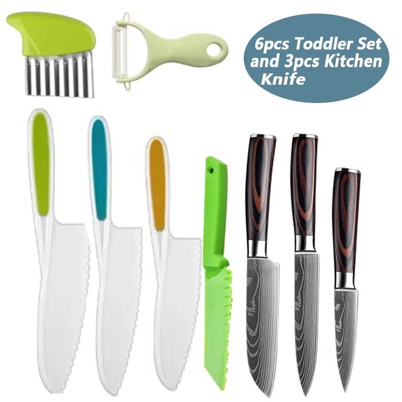 Kids Cooking Cutter Set Real Cooking Montessori Kitchen Tools for ...