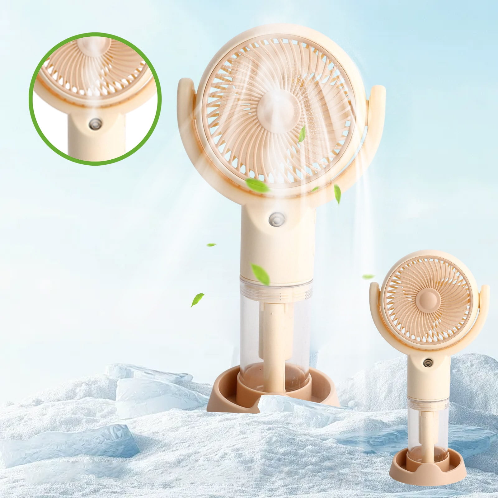 Kids Cooling Fan, Cute Fauna Spray Fan Mini Portable Handheld Cartoon Fan Dormitory USB ...