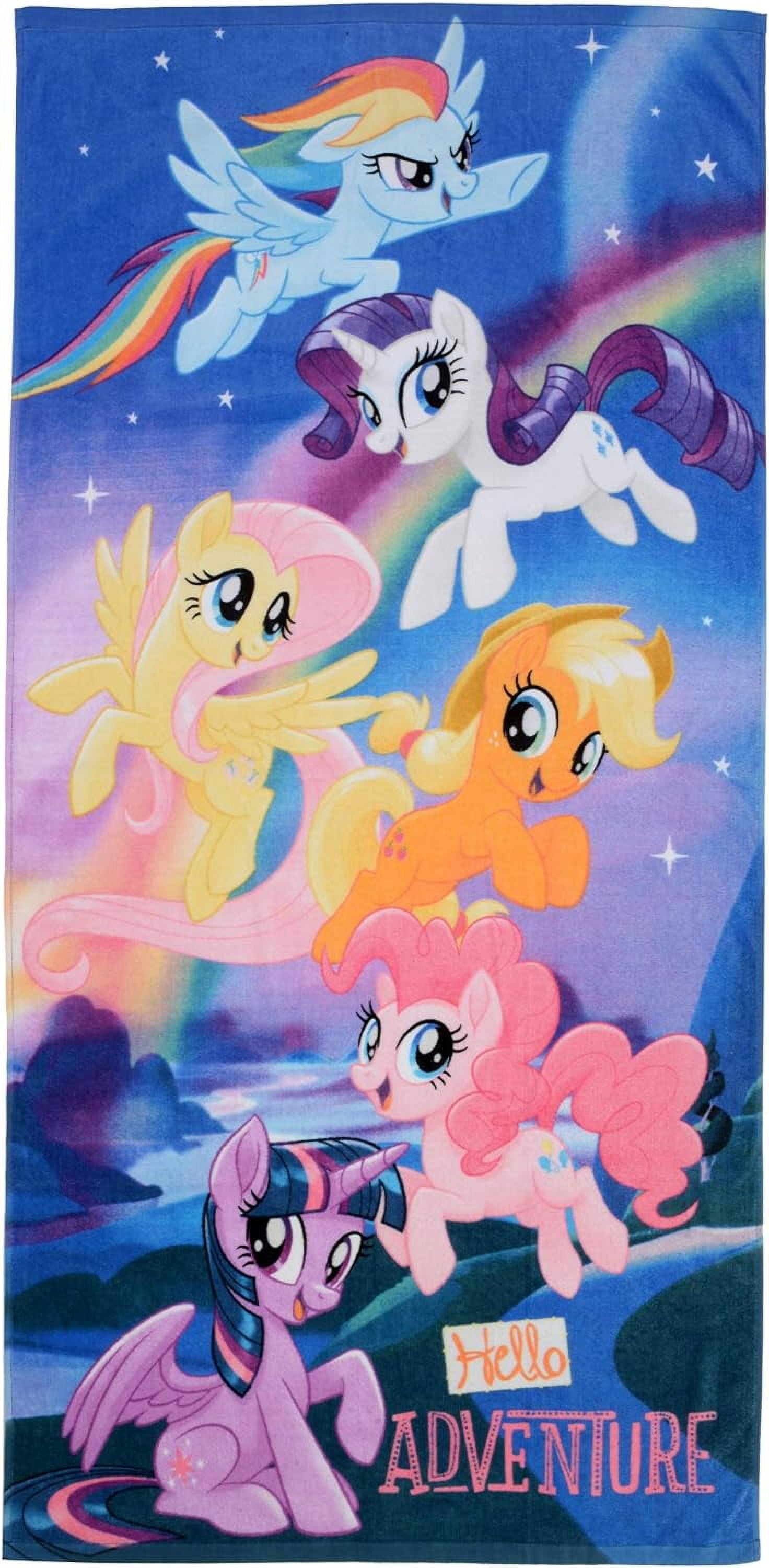 Kids Cotton Beach Towel, 52 in x 32 in, My Little Pony Blue - Walmart.com