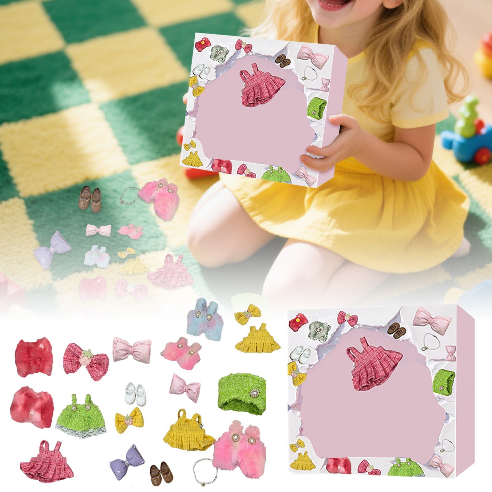 Kids Countdown Sets Blind Toy Doll Accessories Surprise For Children ...