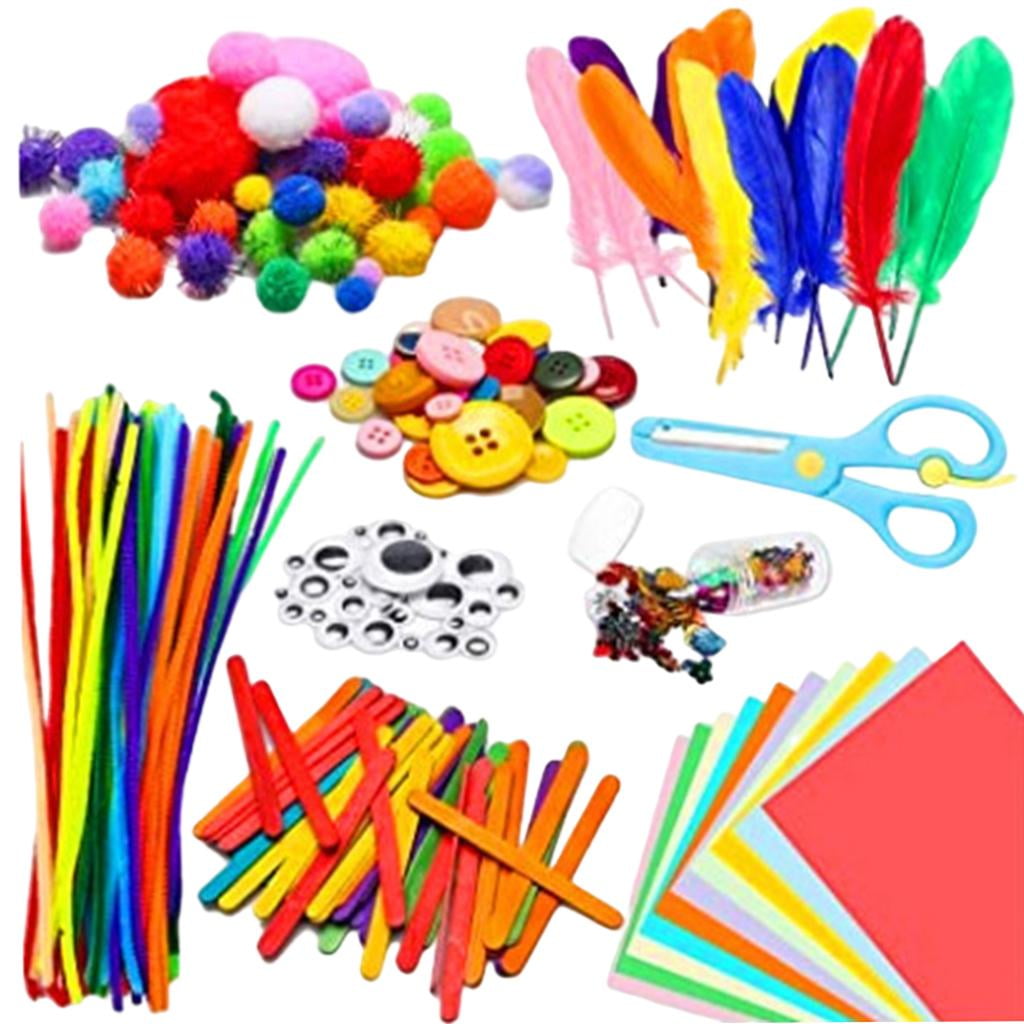 Kids Craft Materials Art Supplies for Kids Popsicle Sticks Handmade ...