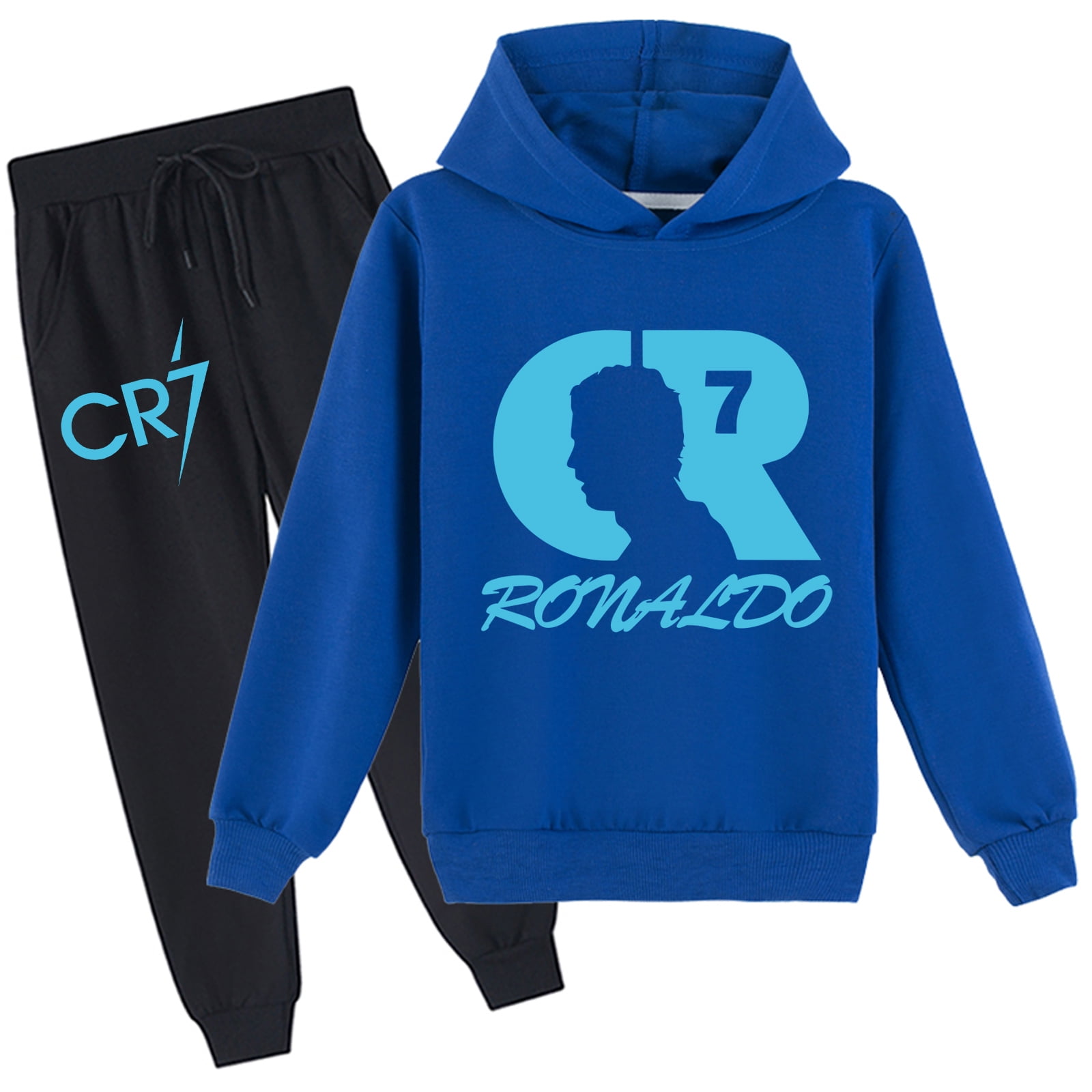 Kids' Cristiano Ronaldo hoodie and pants, loose fit, 2-piece, graphic ...