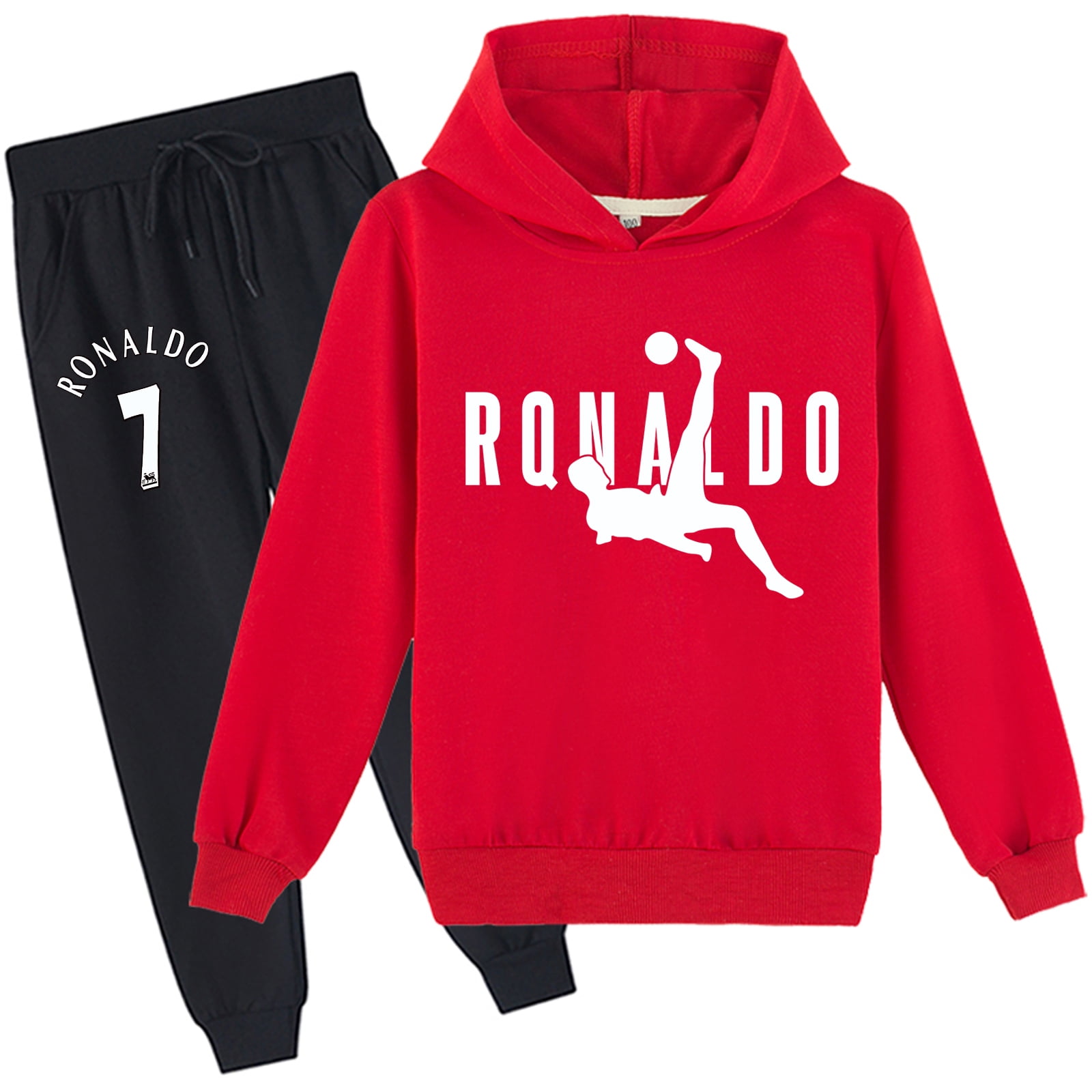 Kids' Cristiano Ronaldo set: hoodie and jogger pants, graphic, 2-piece ...