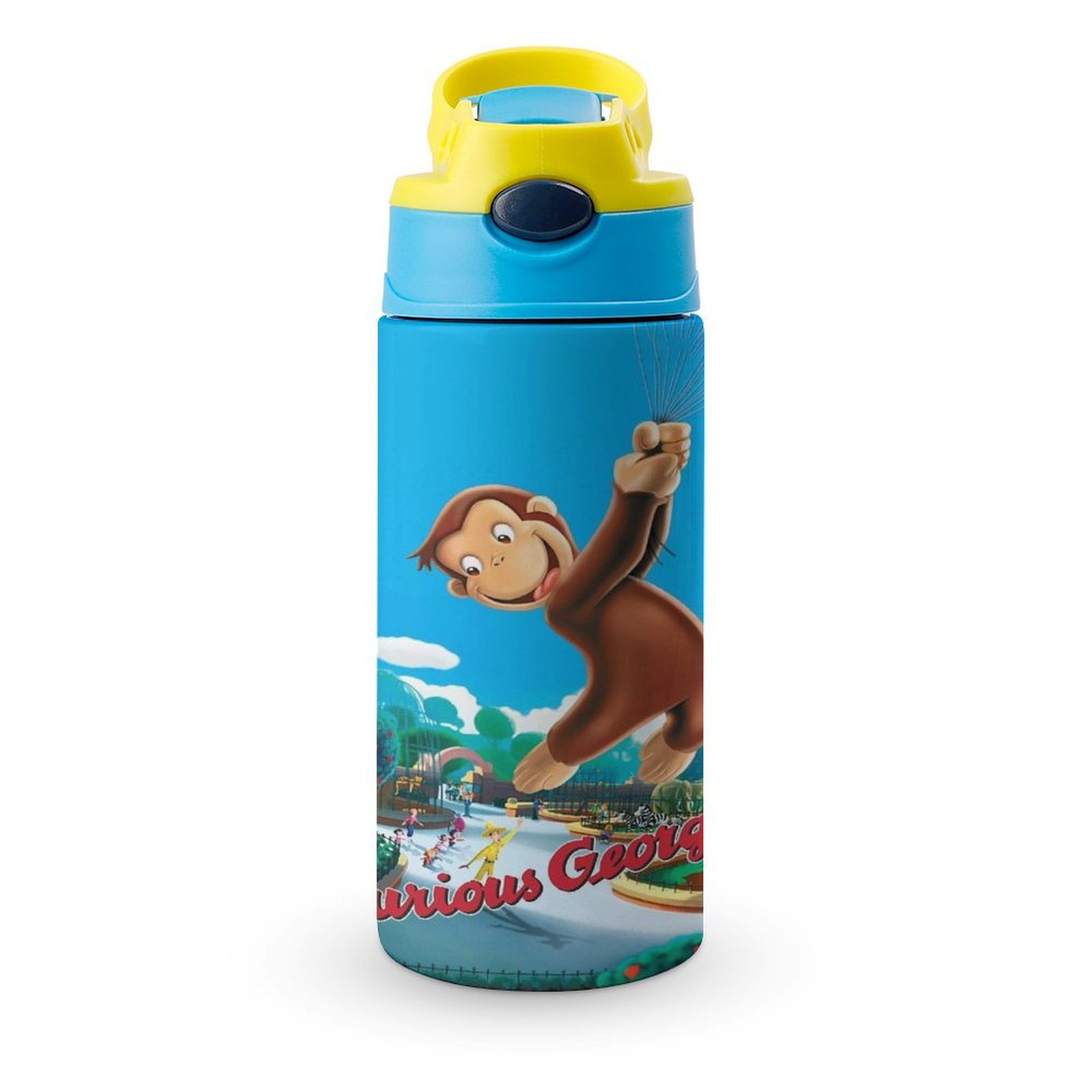 Kids Curi-ous Geor-ge Water Bottle Insulated Stainless Steel Water ...