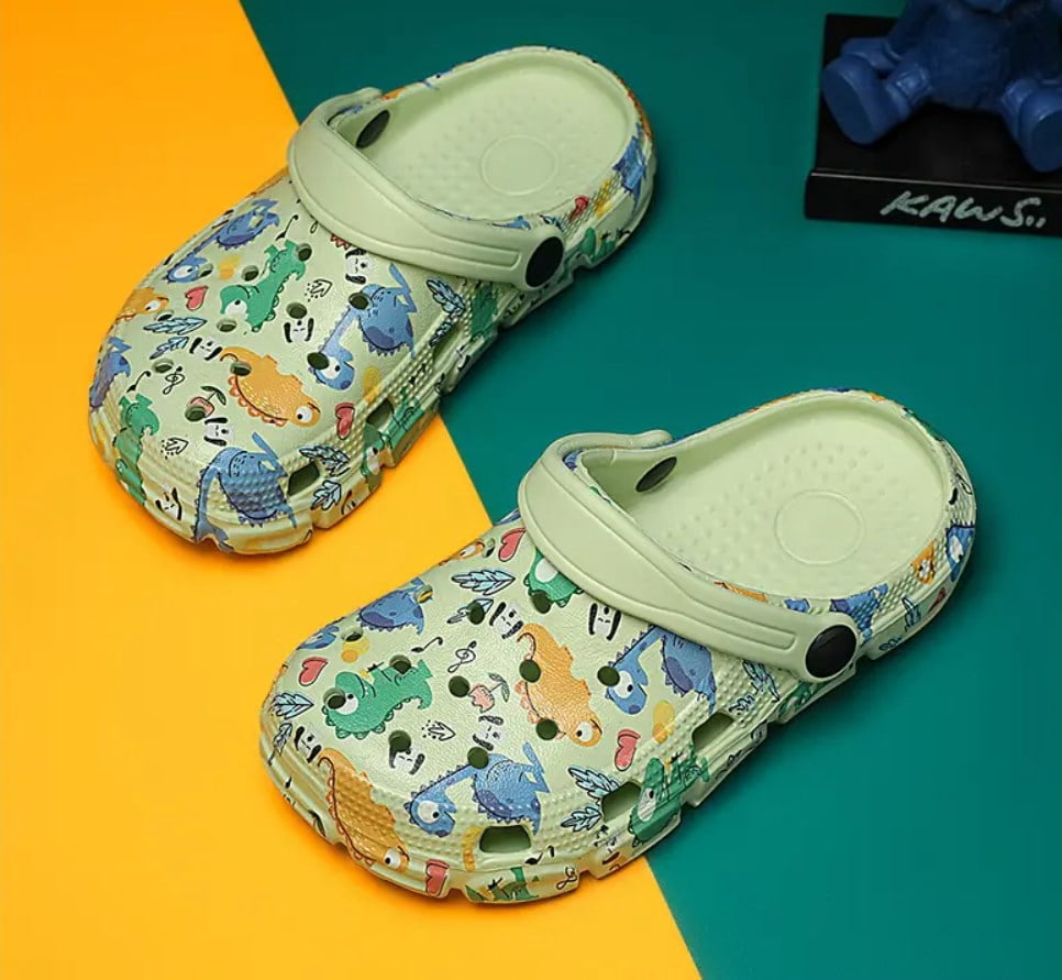 Kids Cute Clogs Cartoon Garden Shoes Boys Girls Slides Slippers Indoor ...