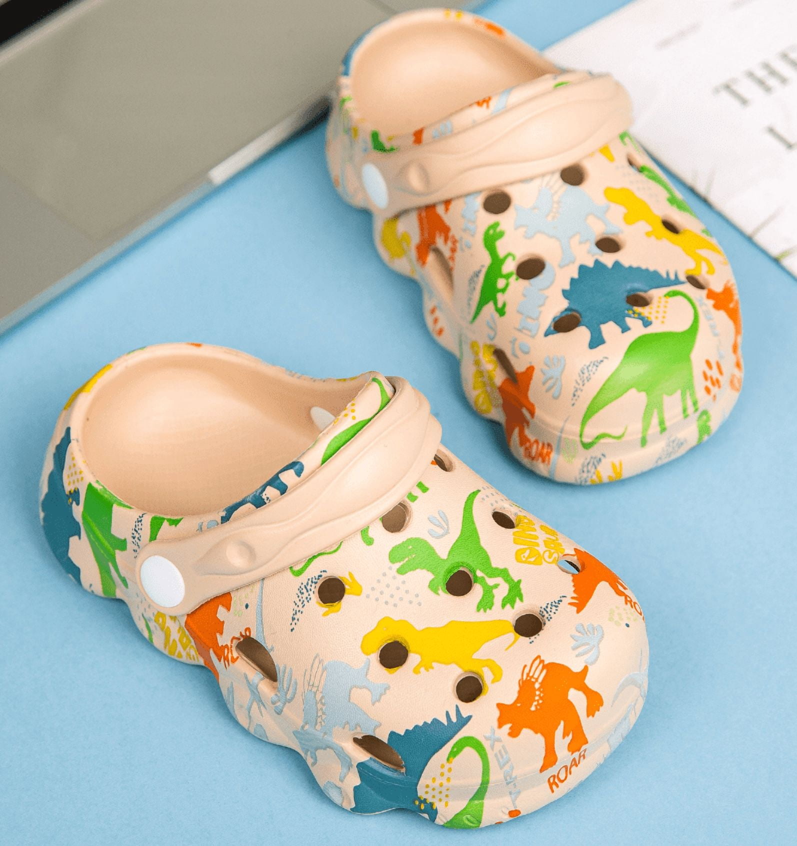 Kids Cute Clogs Cartoon Garden Shoes Boys Girls Slides Slippers Indoor ...