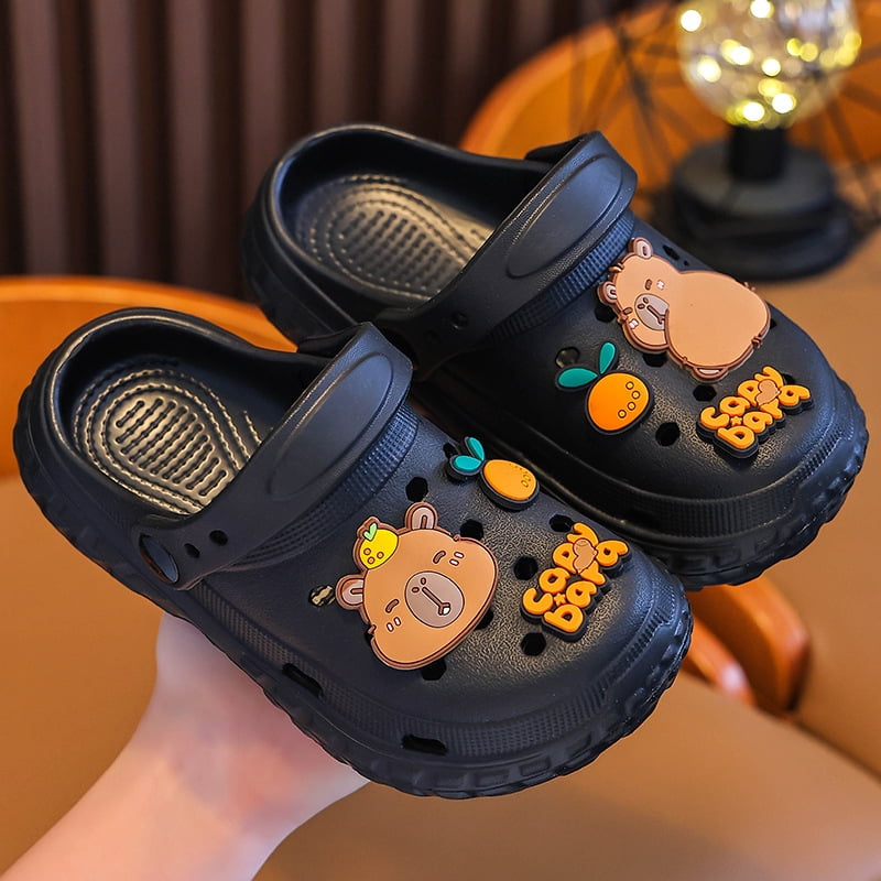 Kids Cute Clogs Cartoon Garden Shoes Boys Girls Slides Slippers Indoor ...