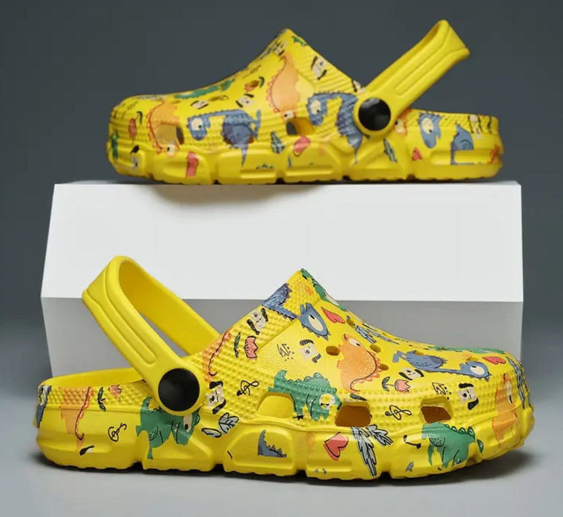 Kids Cute Clogs Cartoon Garden Shoes Boys Girls Slides Slippers Indoor ...
