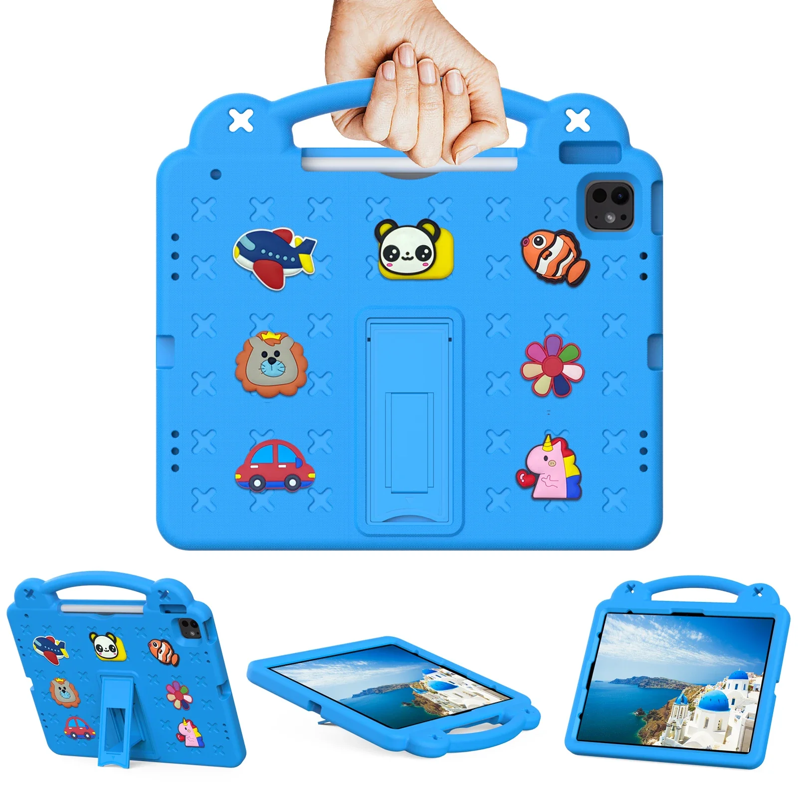 Kids Cute EVA Case for iPad Air Pro 13 2024 A2903 A2898 A2926 A2925 Pro ...