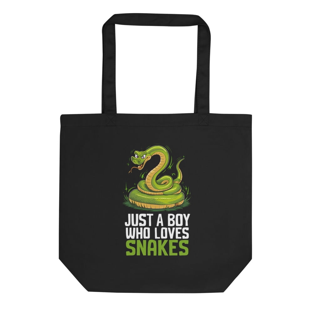 Kids Cute Snake Eco Tote Bag, Just A Boy Who Loves Snakes - Walmart.com