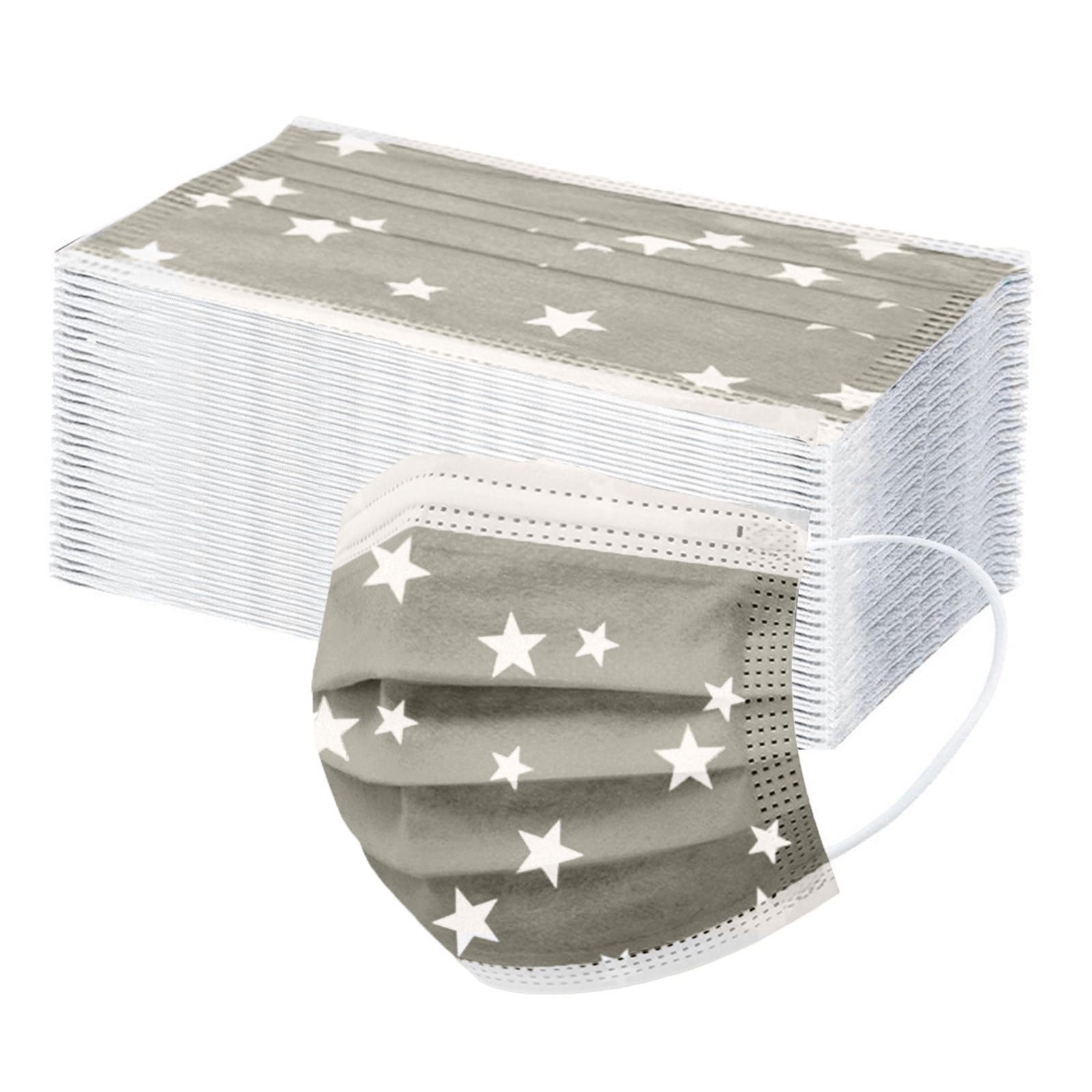 Kids Cute Stars Printing Mask Disposable Face Cover Mask Industrial 3 ...