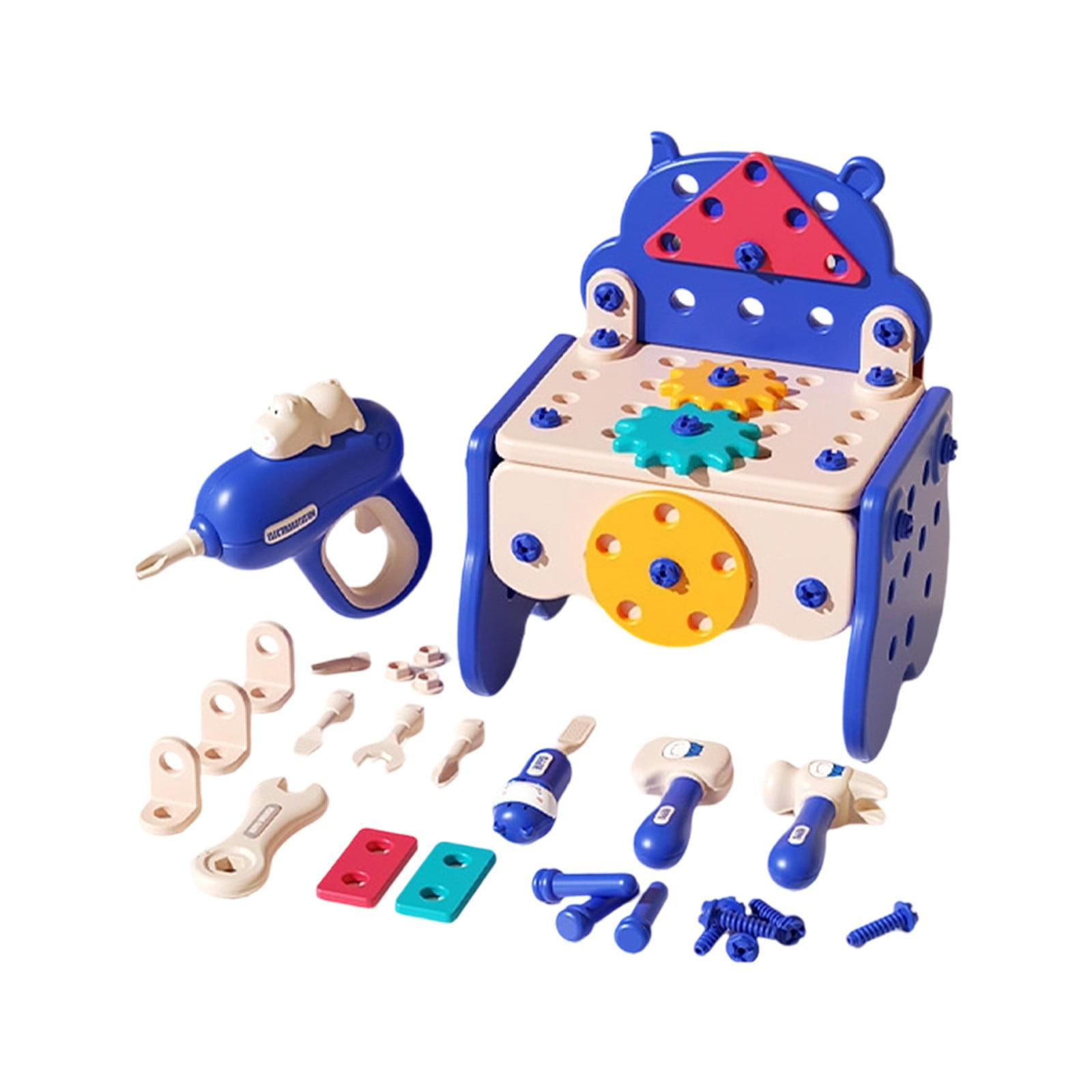 Kids DIY Tool Kit with Realistic Drill Sounds & Interchangeable Bits ...