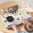 Kids DJ Mixer Toy with Lights & Sounds – Musical Turntable Playset with ...