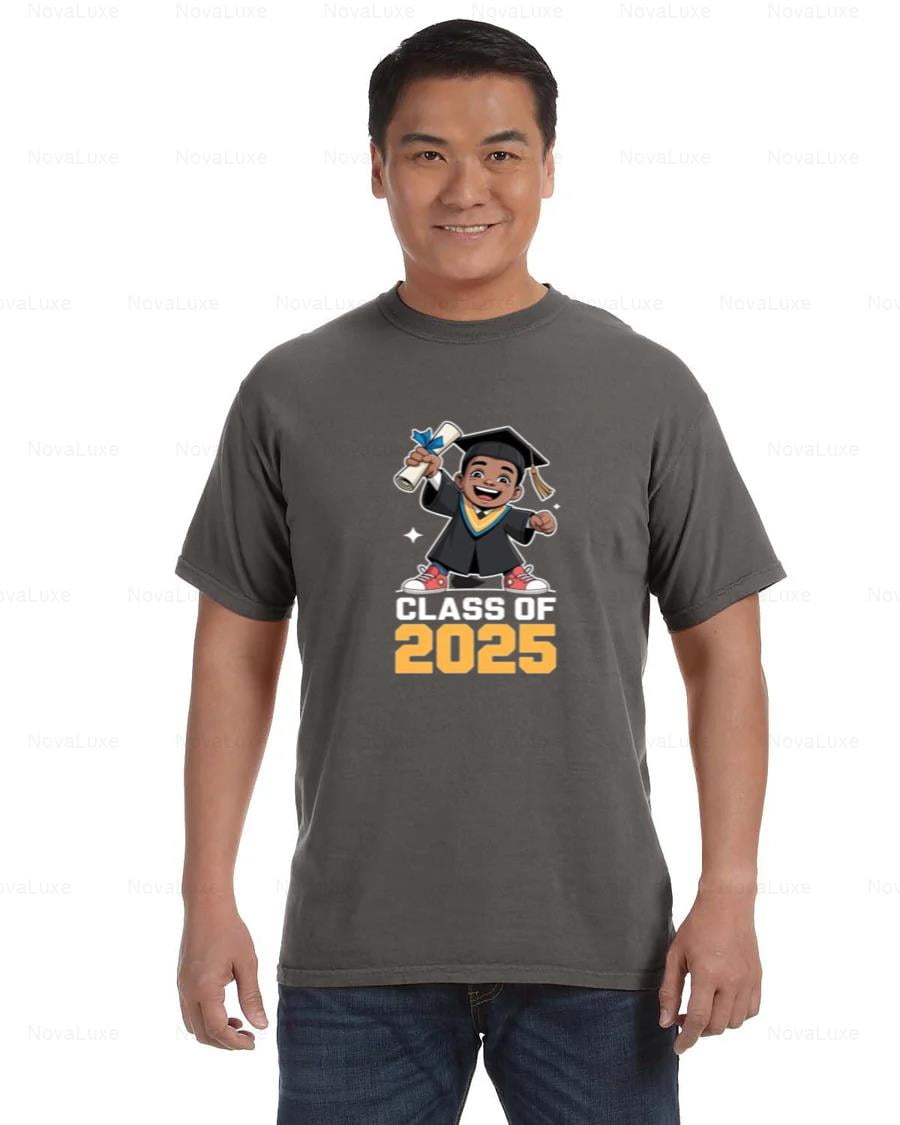 Kids Dabbing Graduation 2025 Comfort Color T-Shirt Funny Boys Grad ...