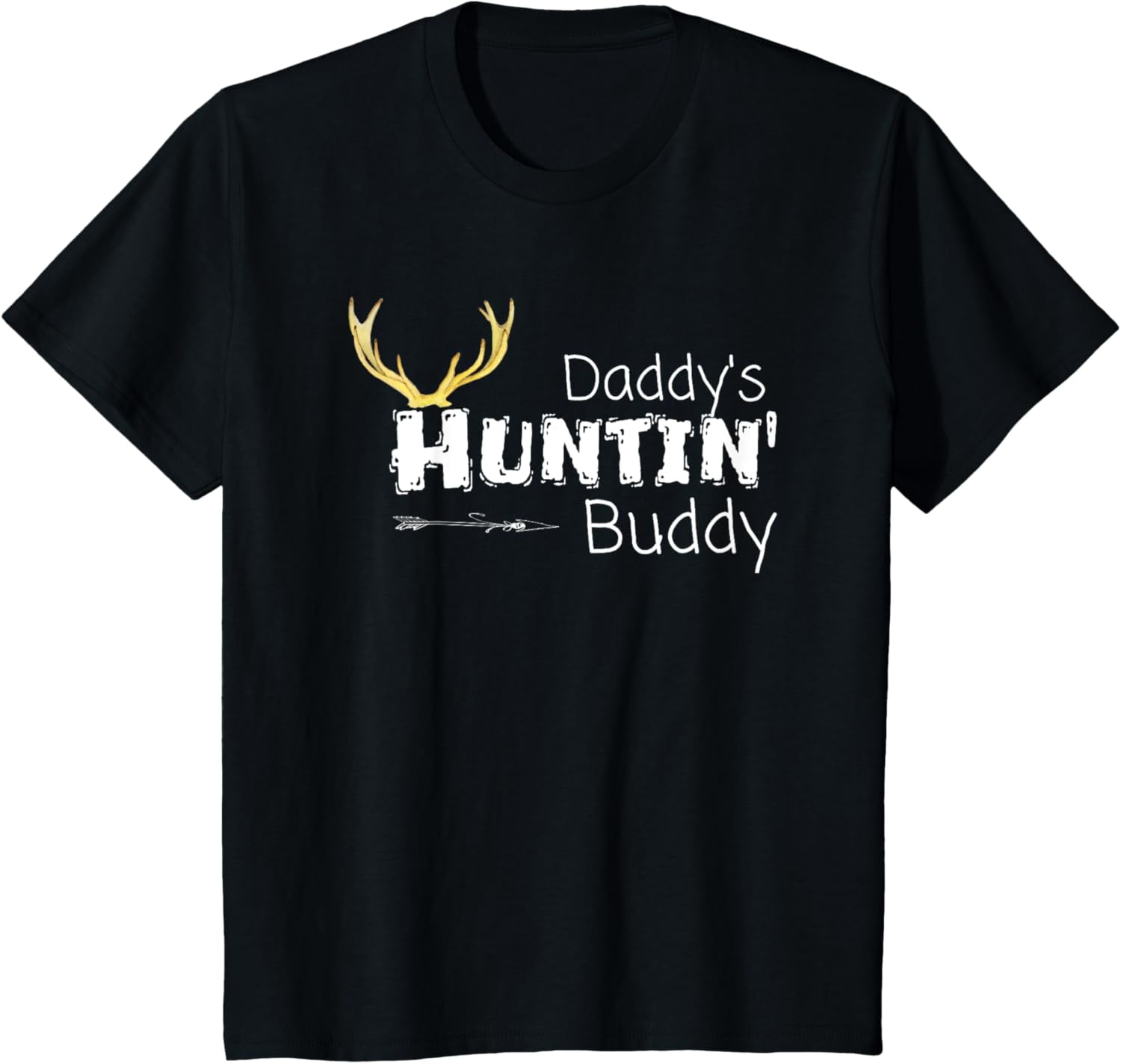 Kids Daddys Hunting Buddy Clothes Boy Girl Toddler Deer Hunter T-Shirt ...