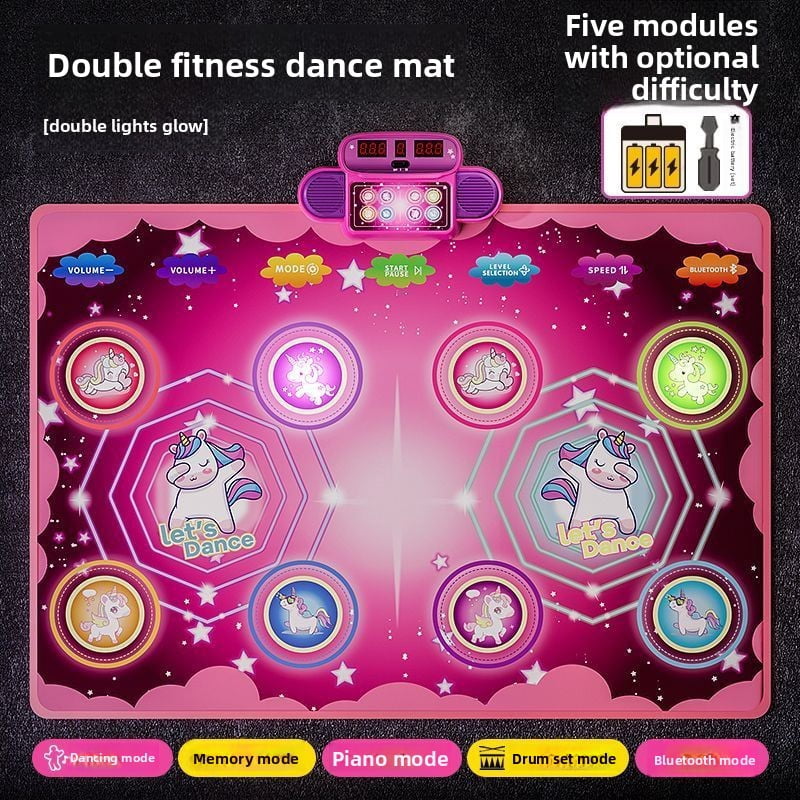 Kids Dance Mat with Active Games - Music & Fitness Activity Playmat for ...