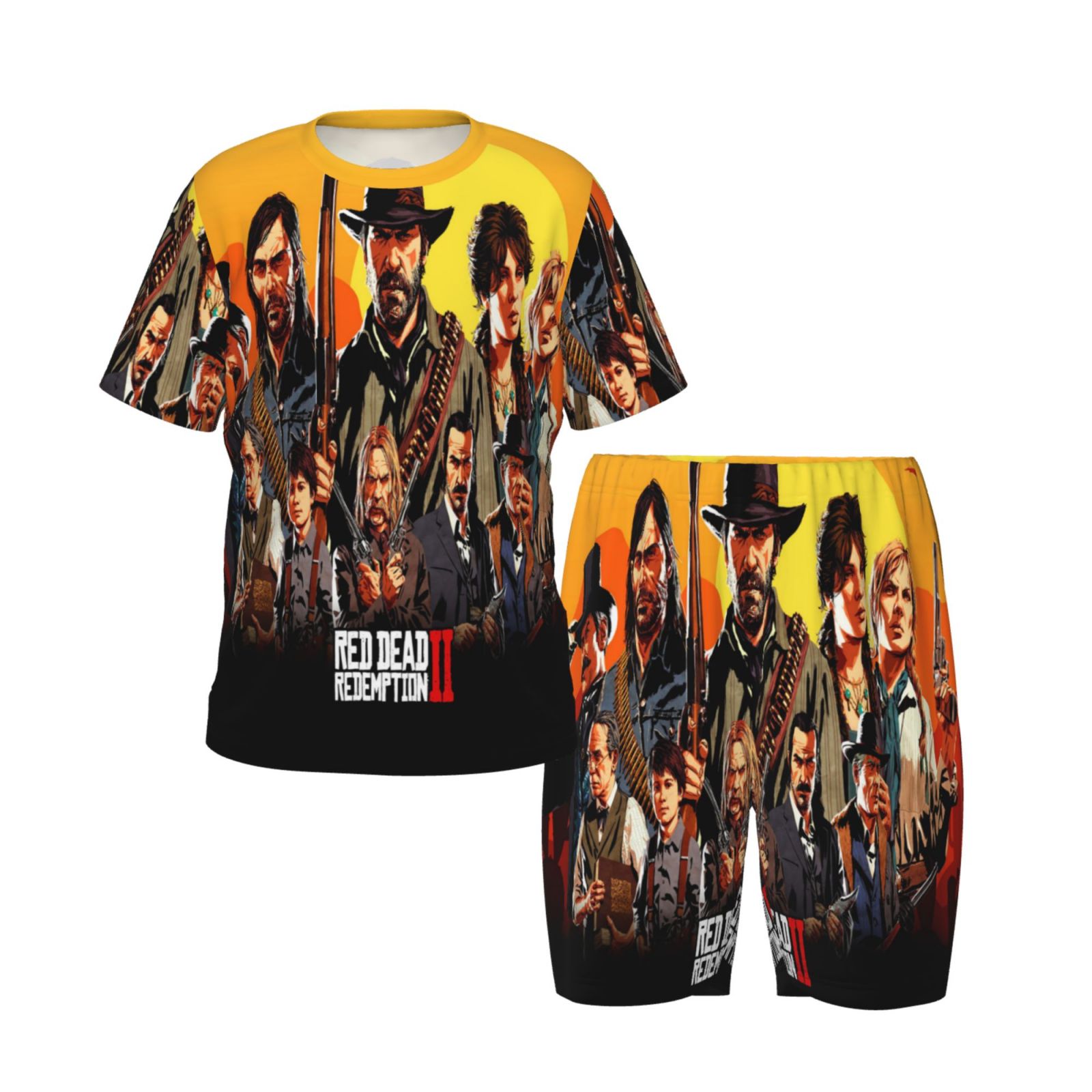 Kids Dead Redemption Pajama Set Kids Cartoon Tee Shirt And Short Set ...