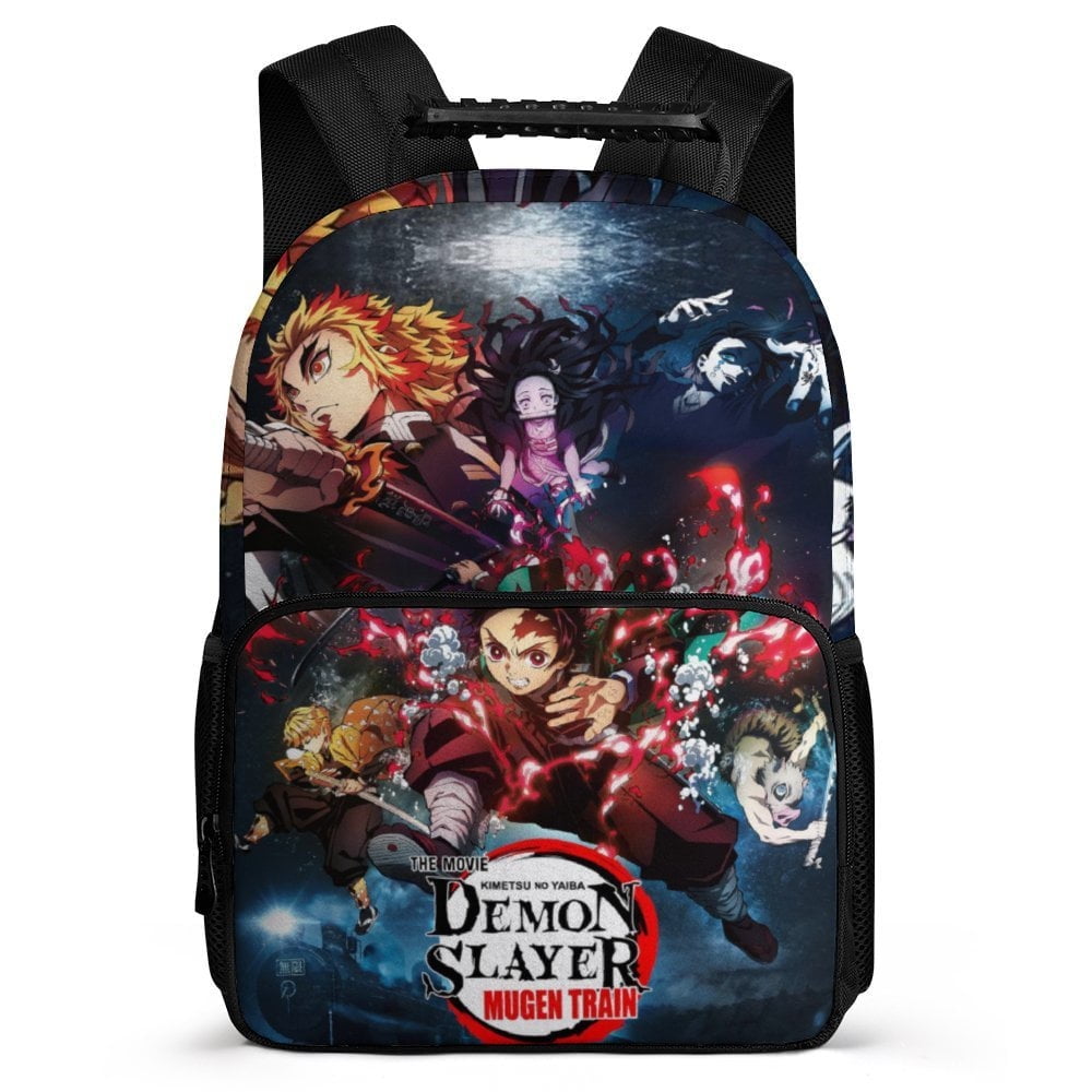 Demon Slayer Backpacks Bookbag Casual Daypack Backpacks for Travel Work ...