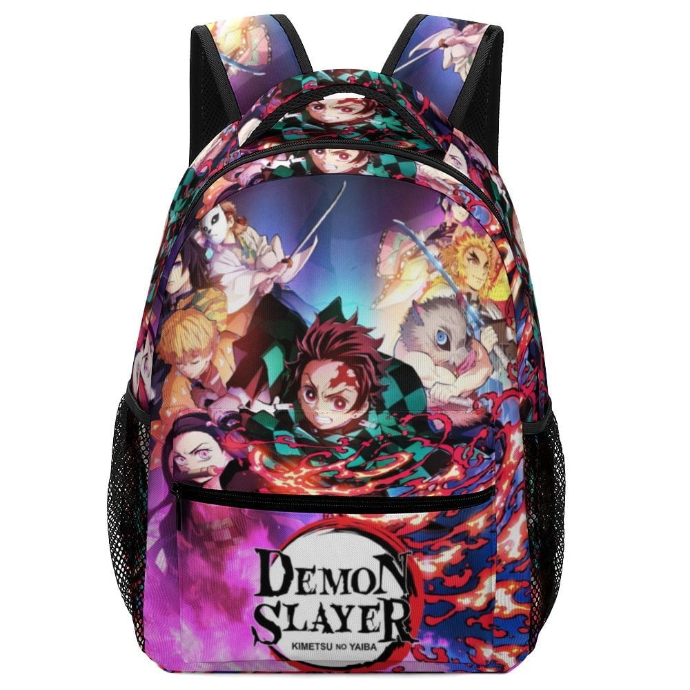 Demon Slayer Backpacks Bookbag Casual Daypack Backpacks for Travel Work ...
