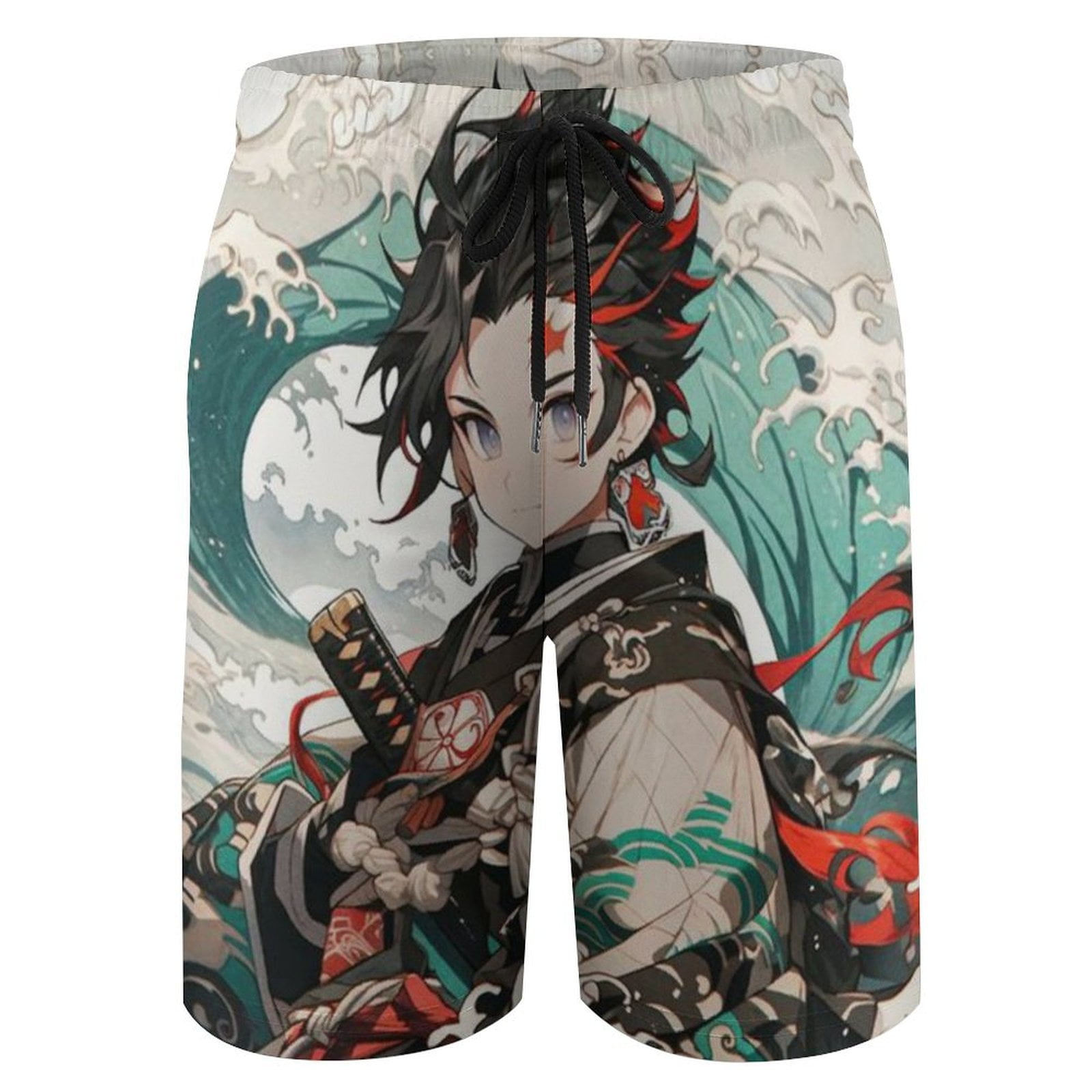 Kids Demon Slayer Kimetsu No Yaiba Swim Trunks Anime Swimwear for Boys ...