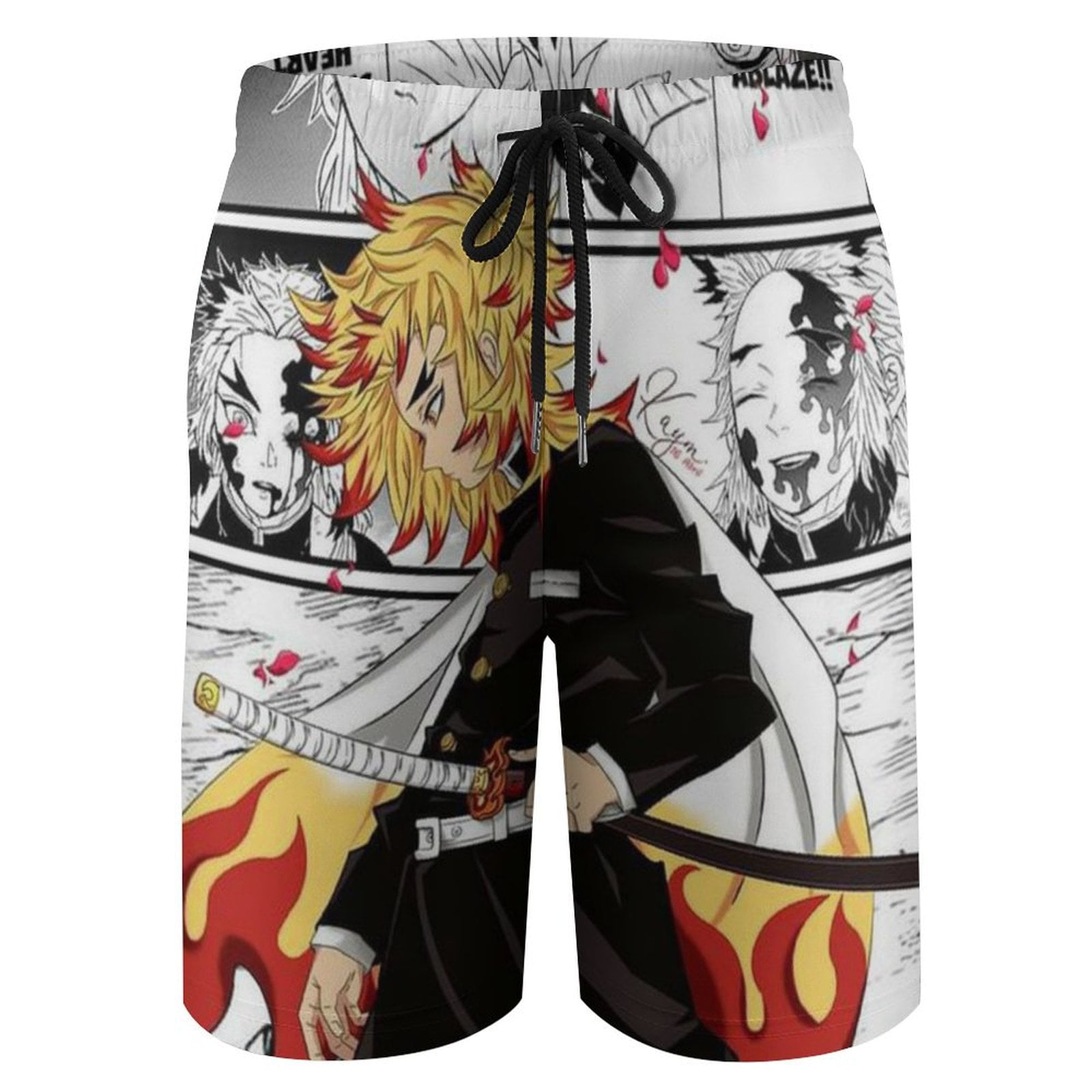 Kids Demon Slayer Kimetsu No Yaiba Swim Trunks Anime Swimwear for Boys ...
