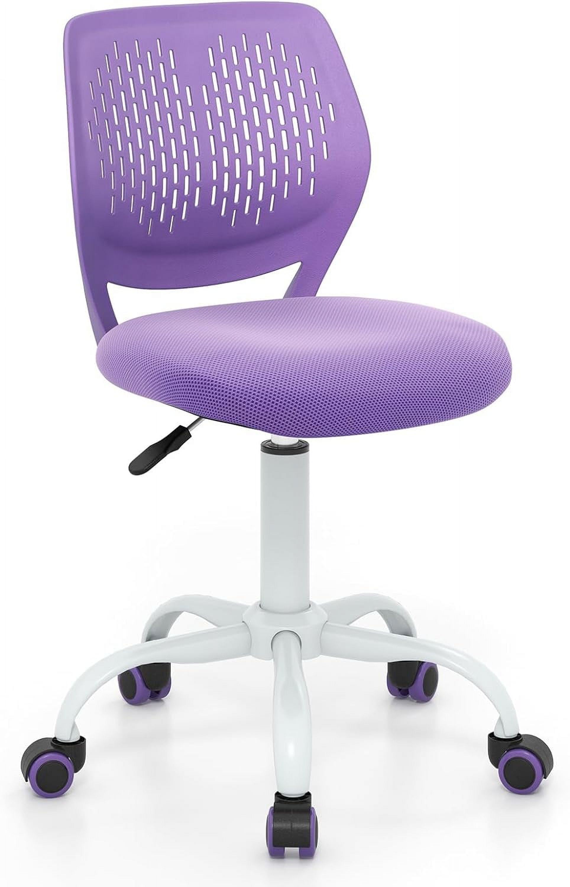 Kids Desk Chair Adjustable Children Study Chair Swivel Chair Armless ...